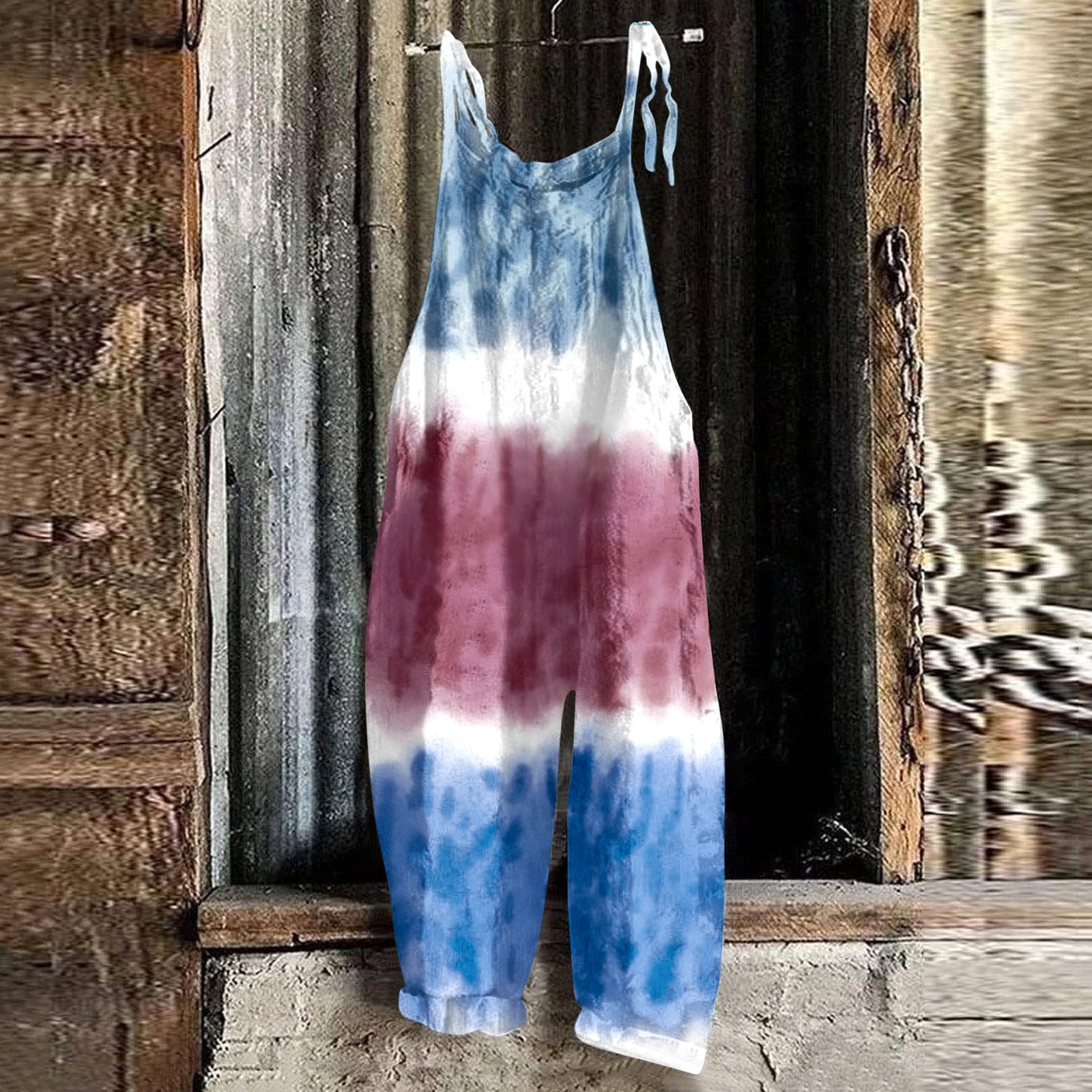 Conairie Womens Overalls Color Block Lightweight Adjustable Straps ...