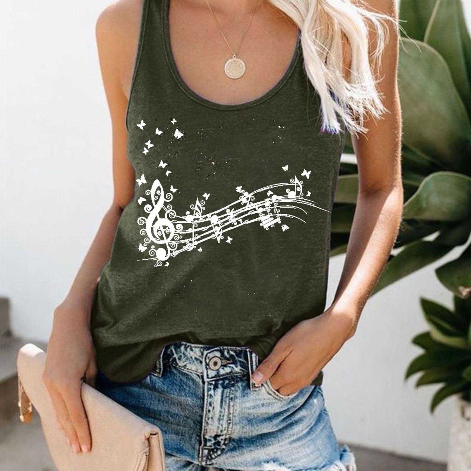 Conairie Yoga Tank Tops For Women Scoop Neck Sleeveless Slim Fitted Ribbed Knit Basic Blouses ...