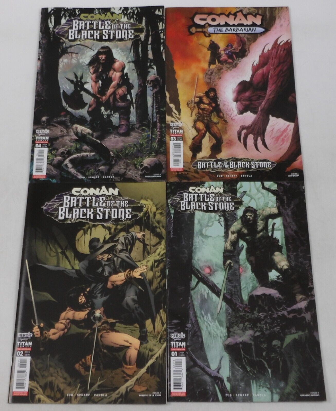 Conan: Battle of the Black Stone #1-4 VF/NM complete series A Variants ...