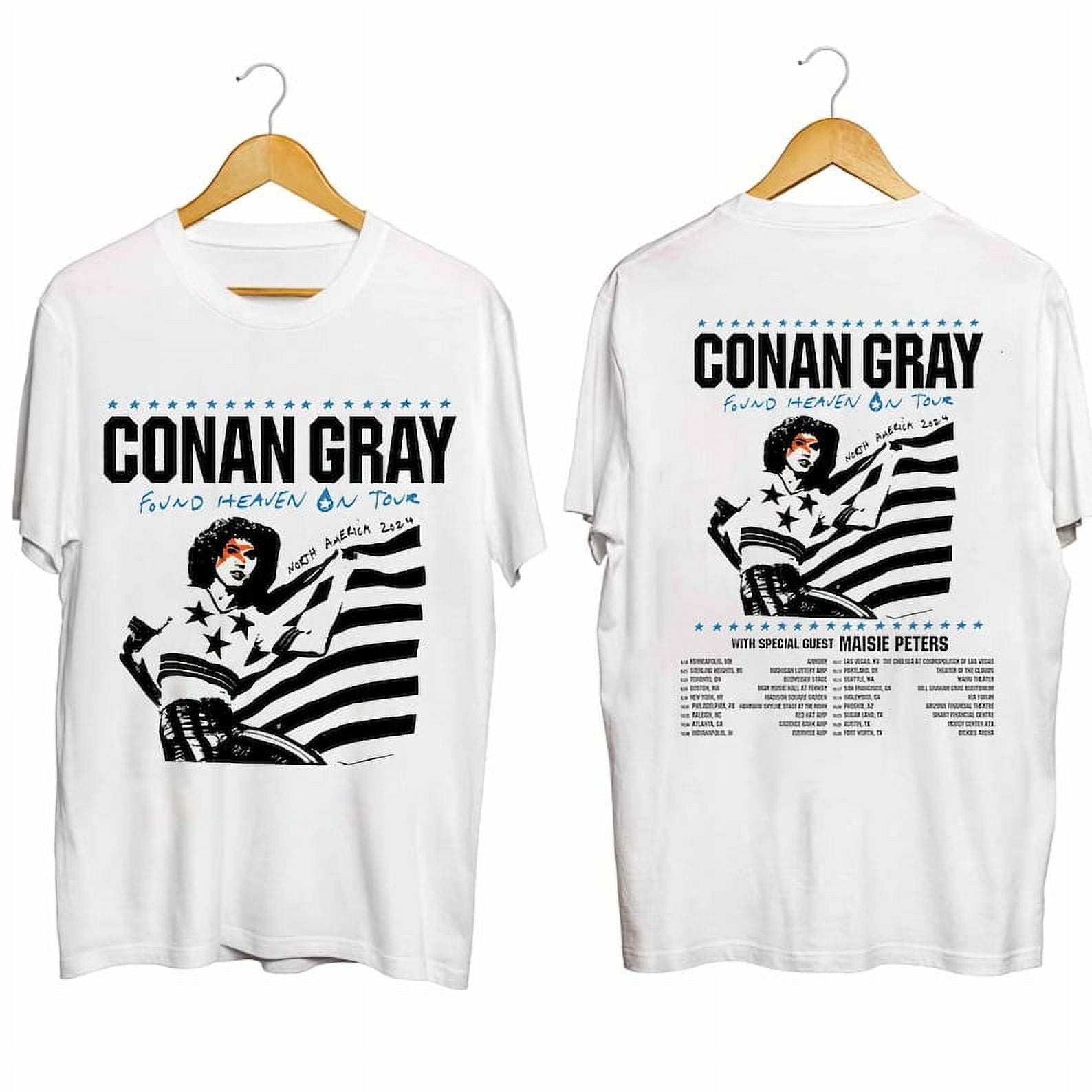 Conan Gray - Found Heaven On Tour 2024 Shirt, Conan Gray Fan Shirt ...