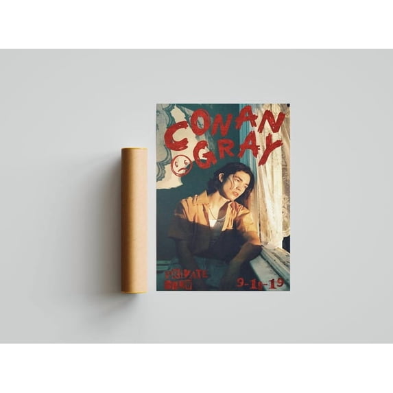 Conan Gray Vintage Portrait Poster, Indie Pop Music Wall Art, Moody ...