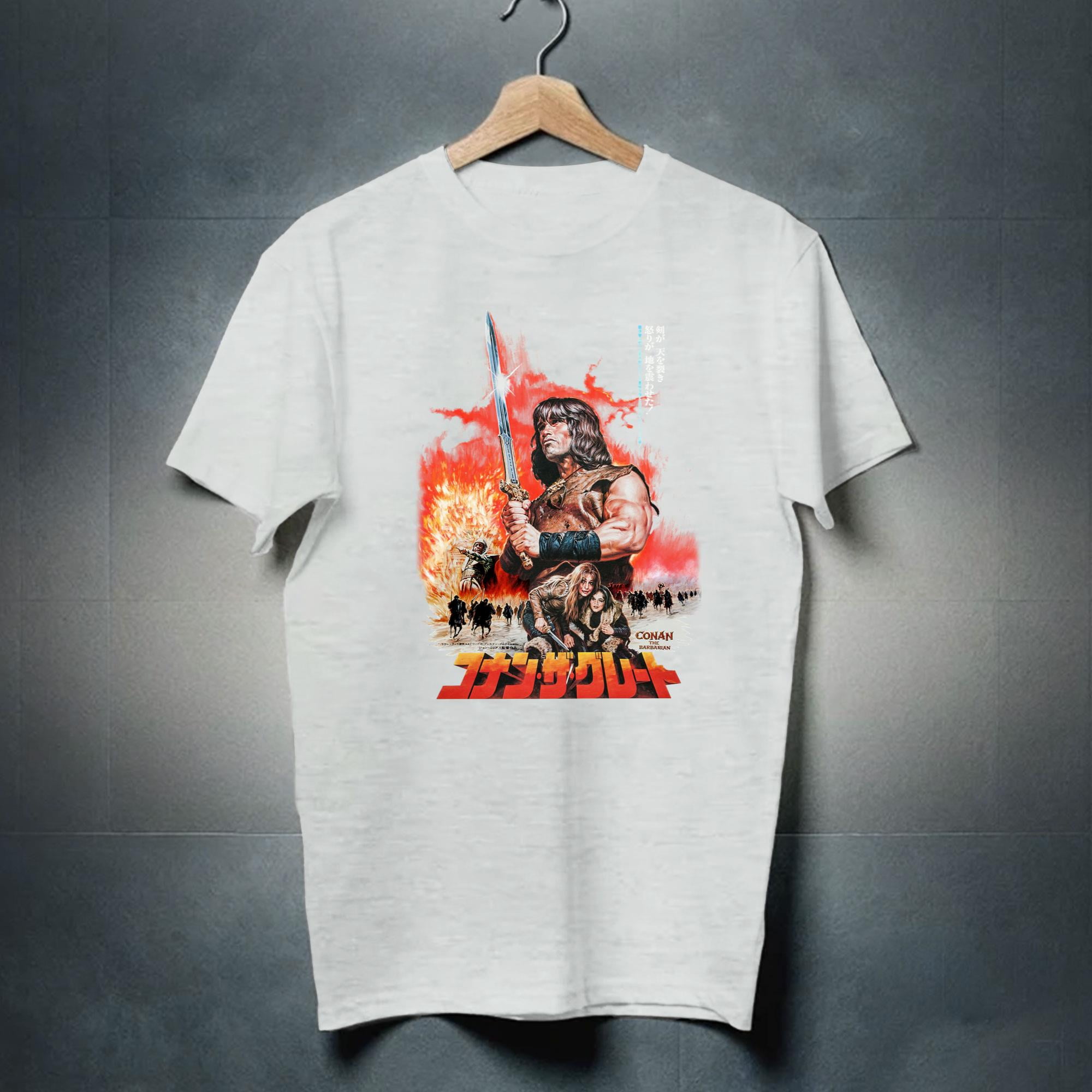 Conan The Barbarian Japan Poster Retro Vintage 80s Fantasy Unisex ...