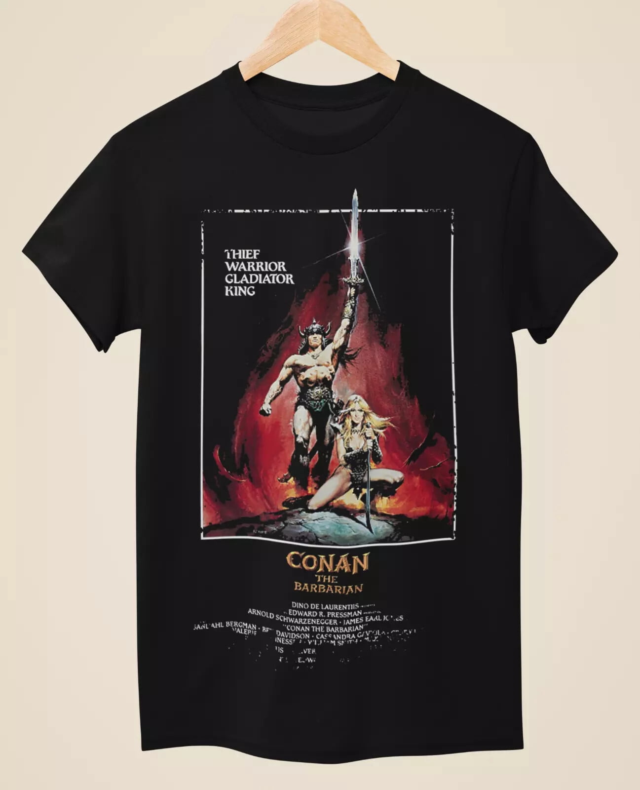 Conan The Barbarian - Movie Poster Inspired Unisex Black T-Shirt ...