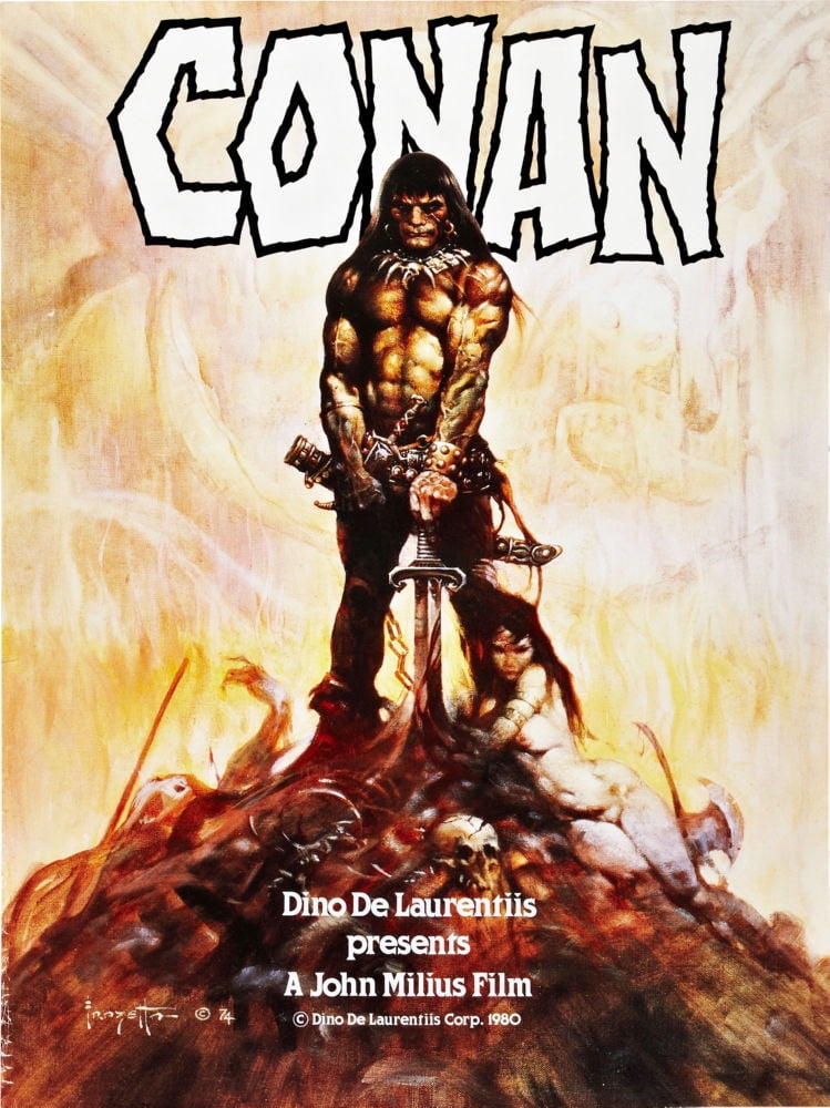 Conan The Barbarian Poster 24x36 Frazetta Art 24Inx36In Multi-Color ...