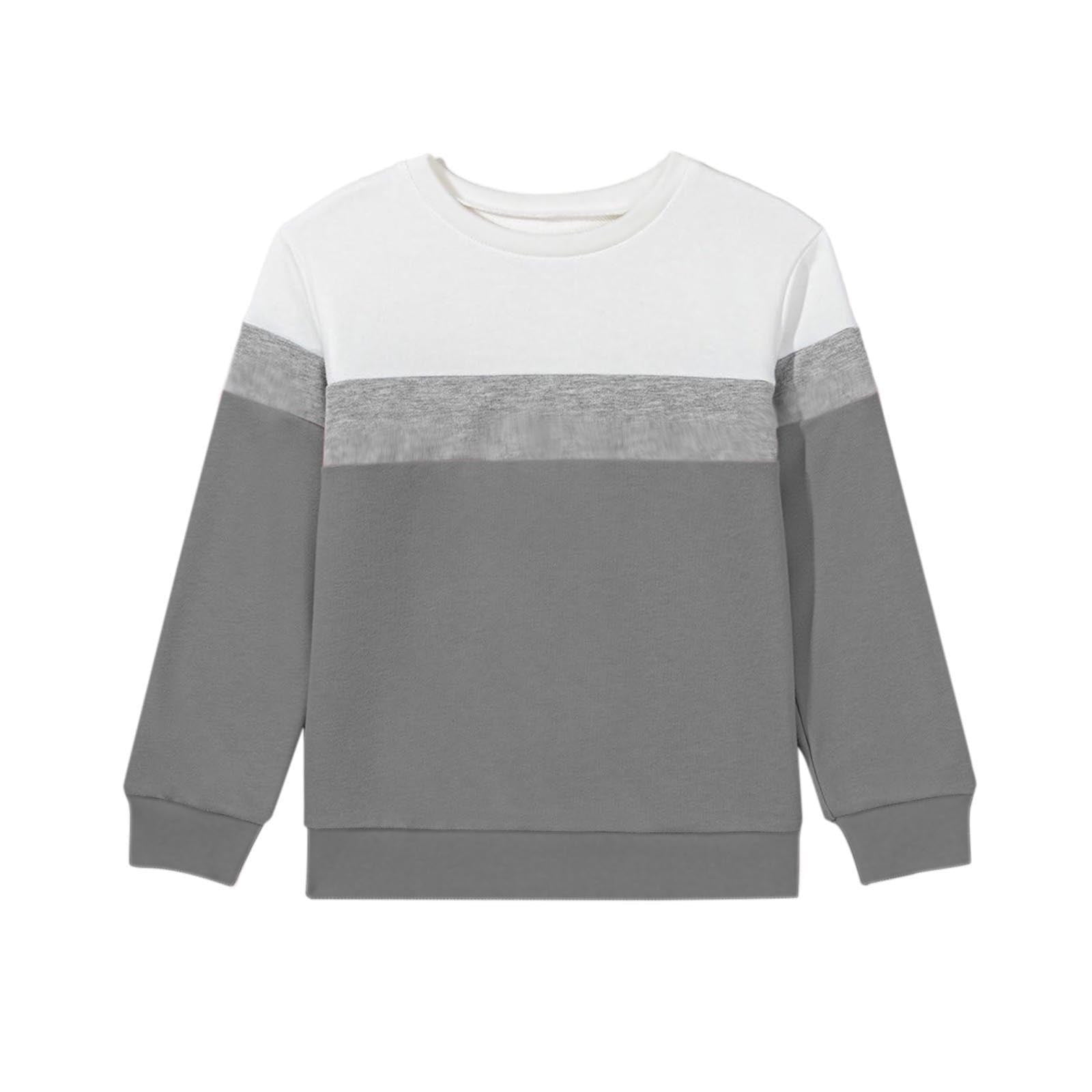 Conbo Boys Sweatshirts Kids Fashion Long Sleeve Crewneck Pullover Tops ...