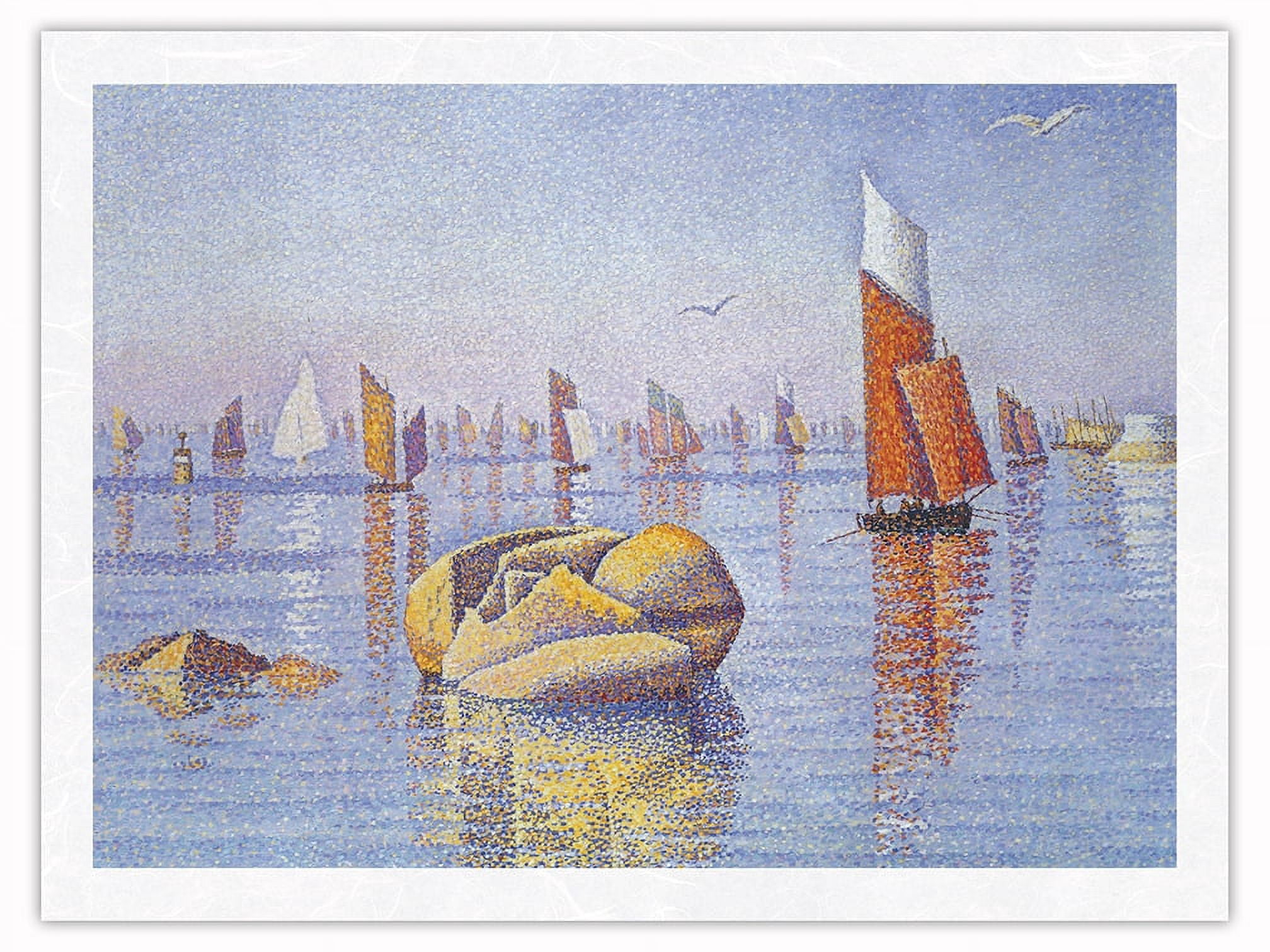 Concarneau, Quiet Morning France - From an Original Color Painting by ...