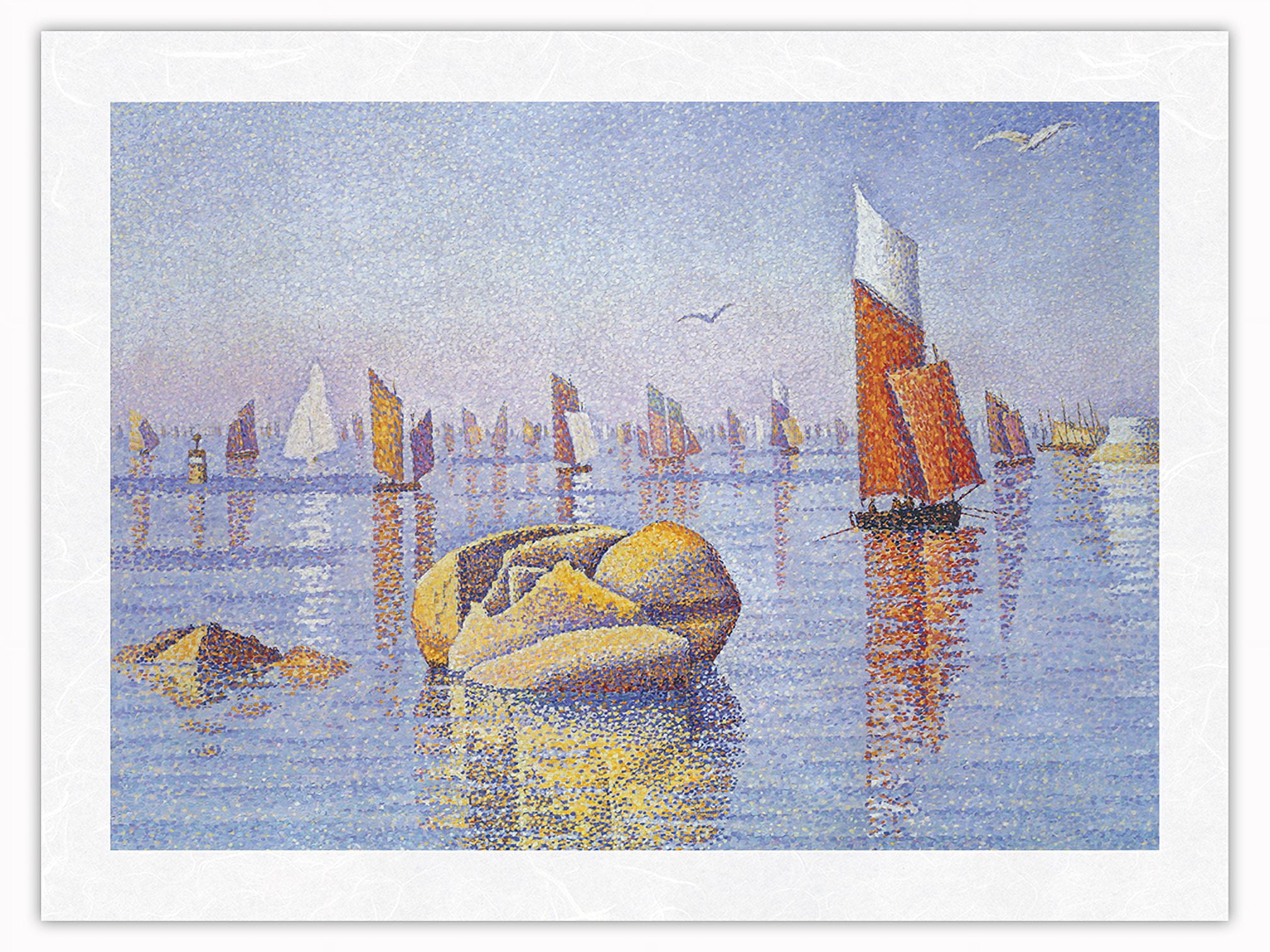 Concarneau, Quiet Morning France - From an Original Color Painting by ...