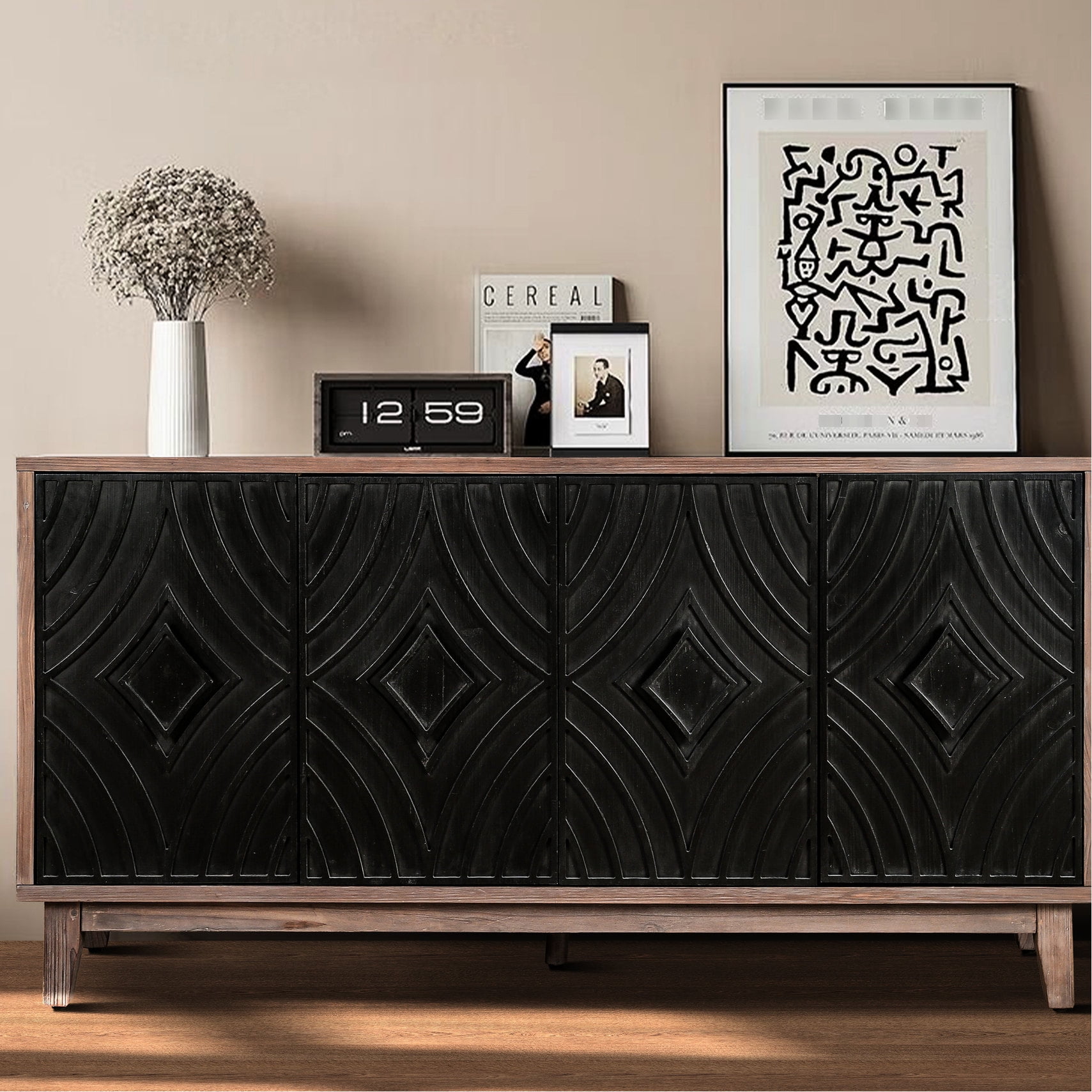 Concave - Convex Design Buffet / Adds Antiquity to Home Interiors ...