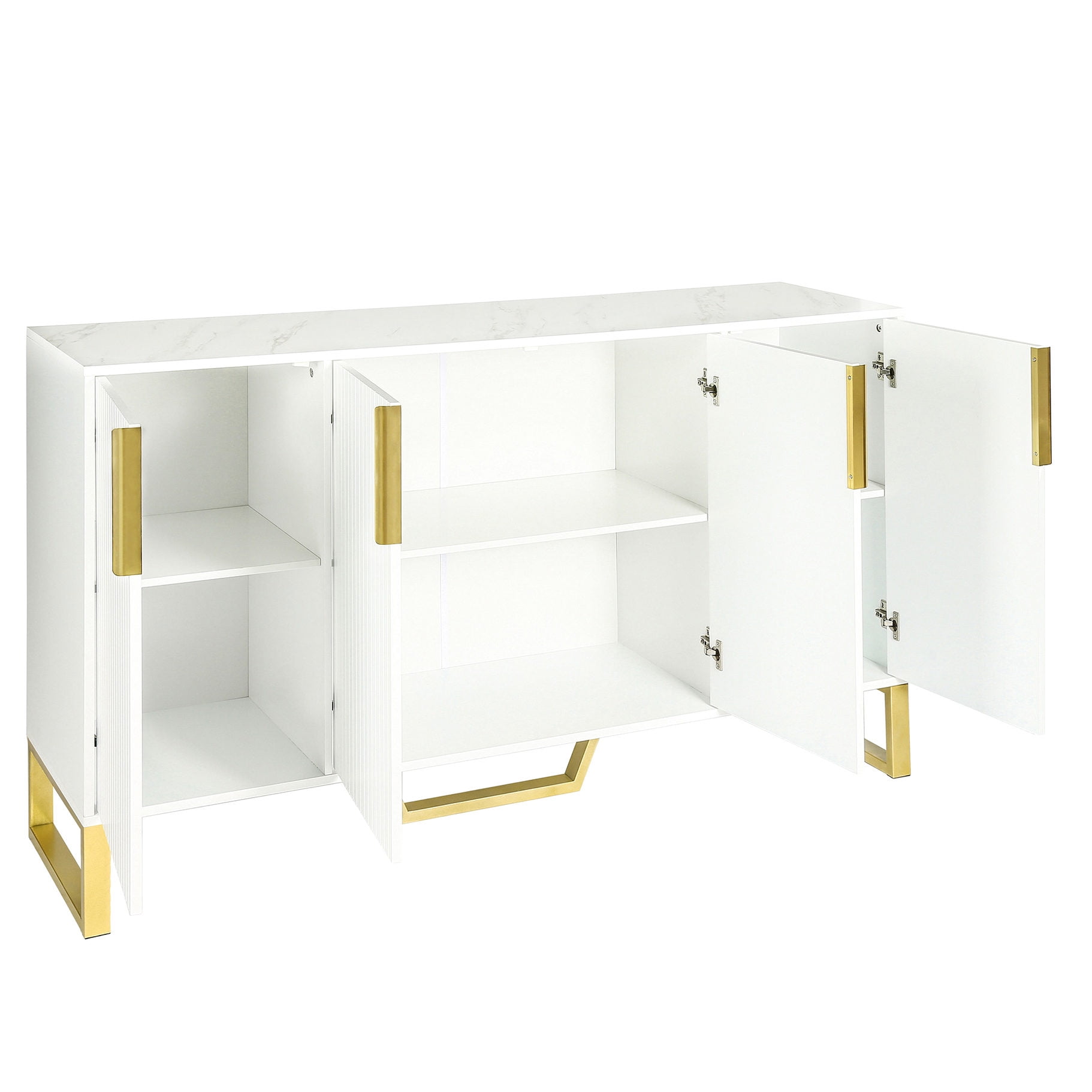 Concave - Convex Stripe Doors - Three - Position Adjustable Shelves ...