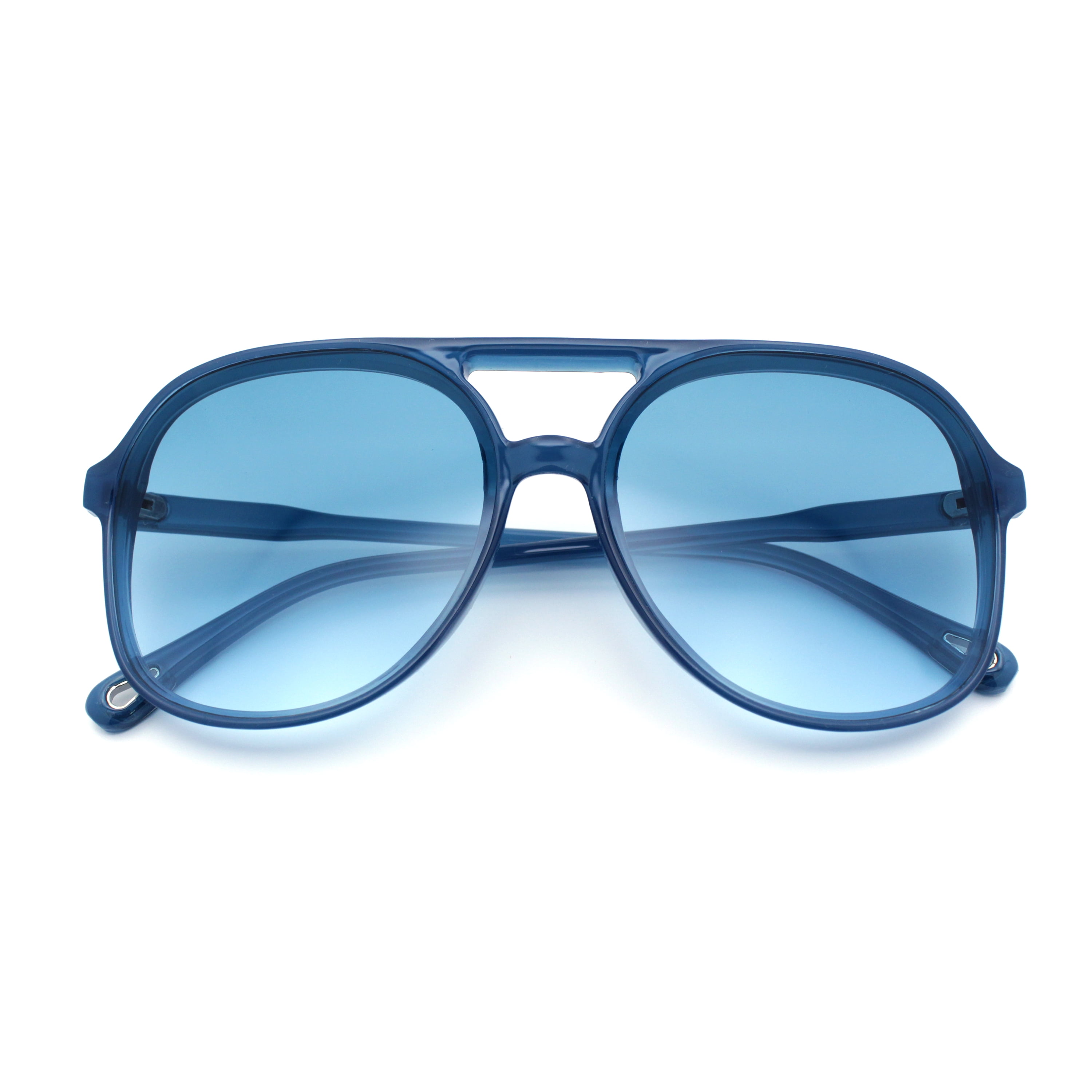 Concave Curved Tear Drop Shape Plastic Rim Racer Classy Sunglasses All ...