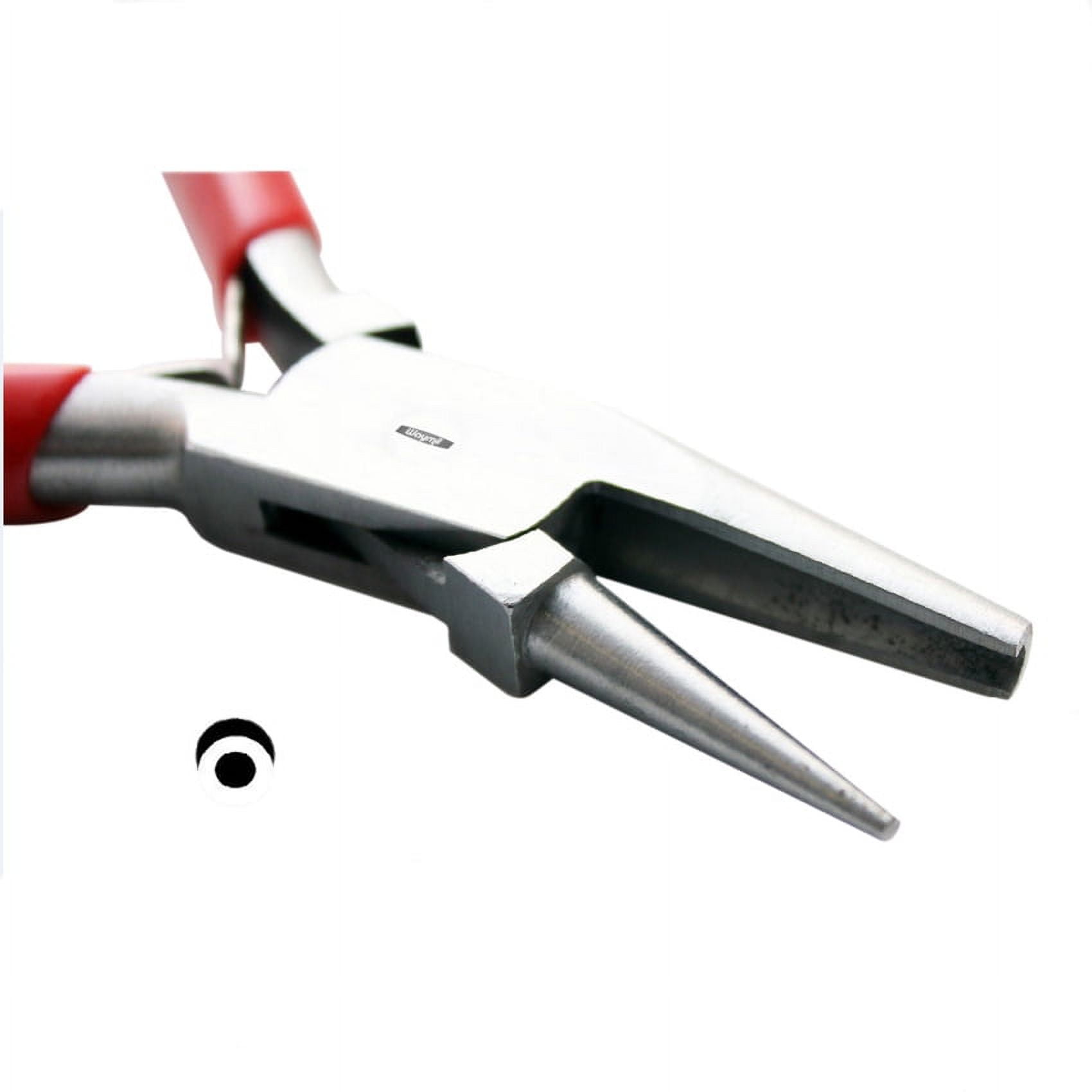 Concave & Round Nose Pliers Jewelry Making Metal Ring Wire Bend Form ...