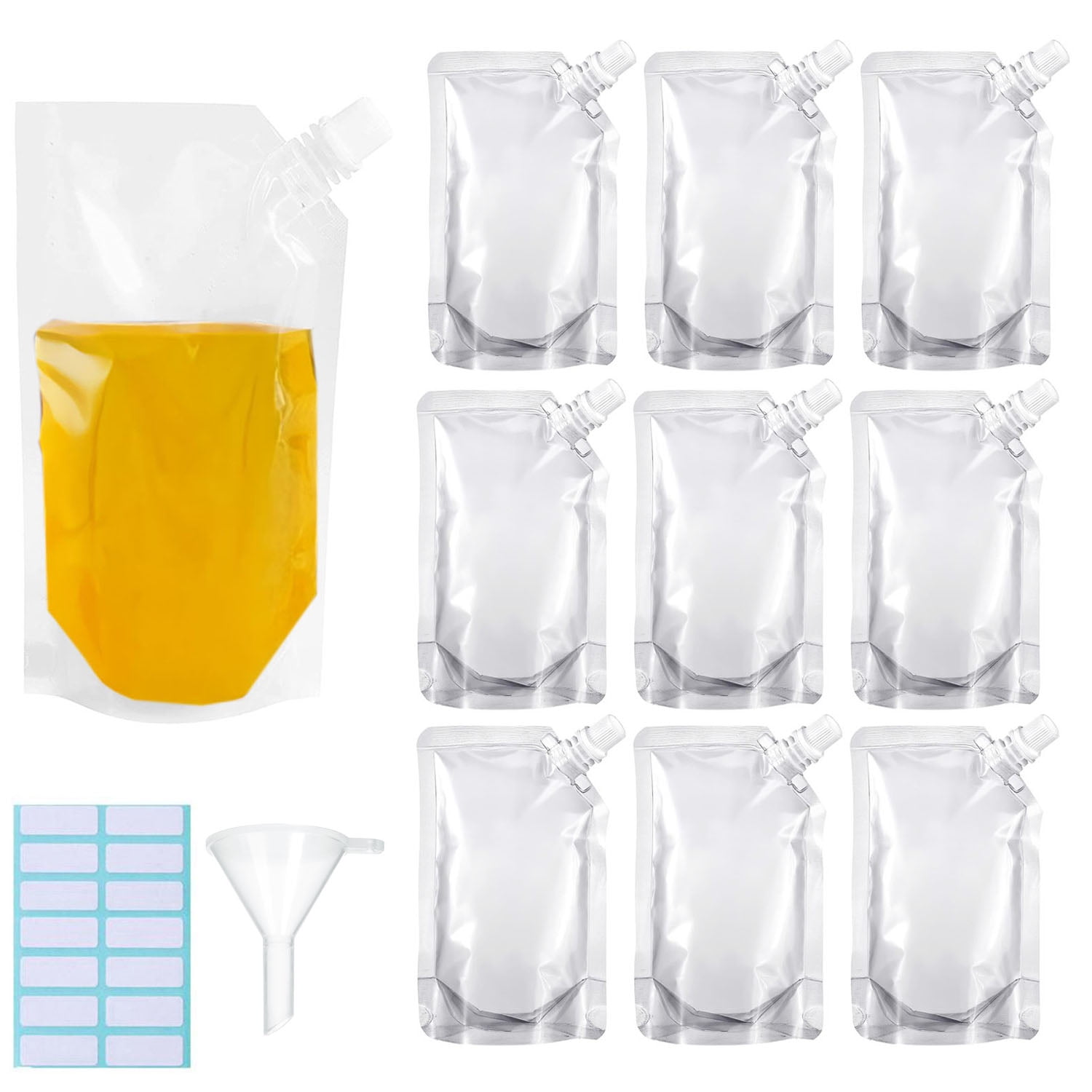 Sky Pro Concealable And Reusable Cruise Sneak Flask Liquor Pouches, 10 ...