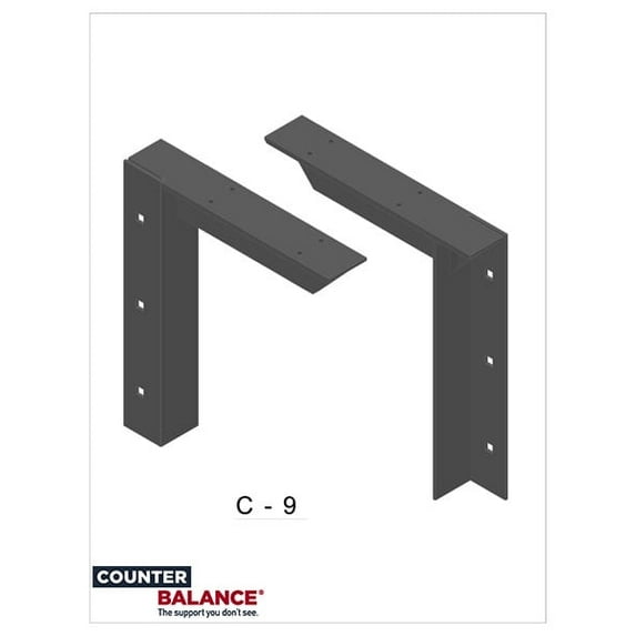 Concealed Bracket - Hidden Countertop Support (9, Gray) - Walmart.com
