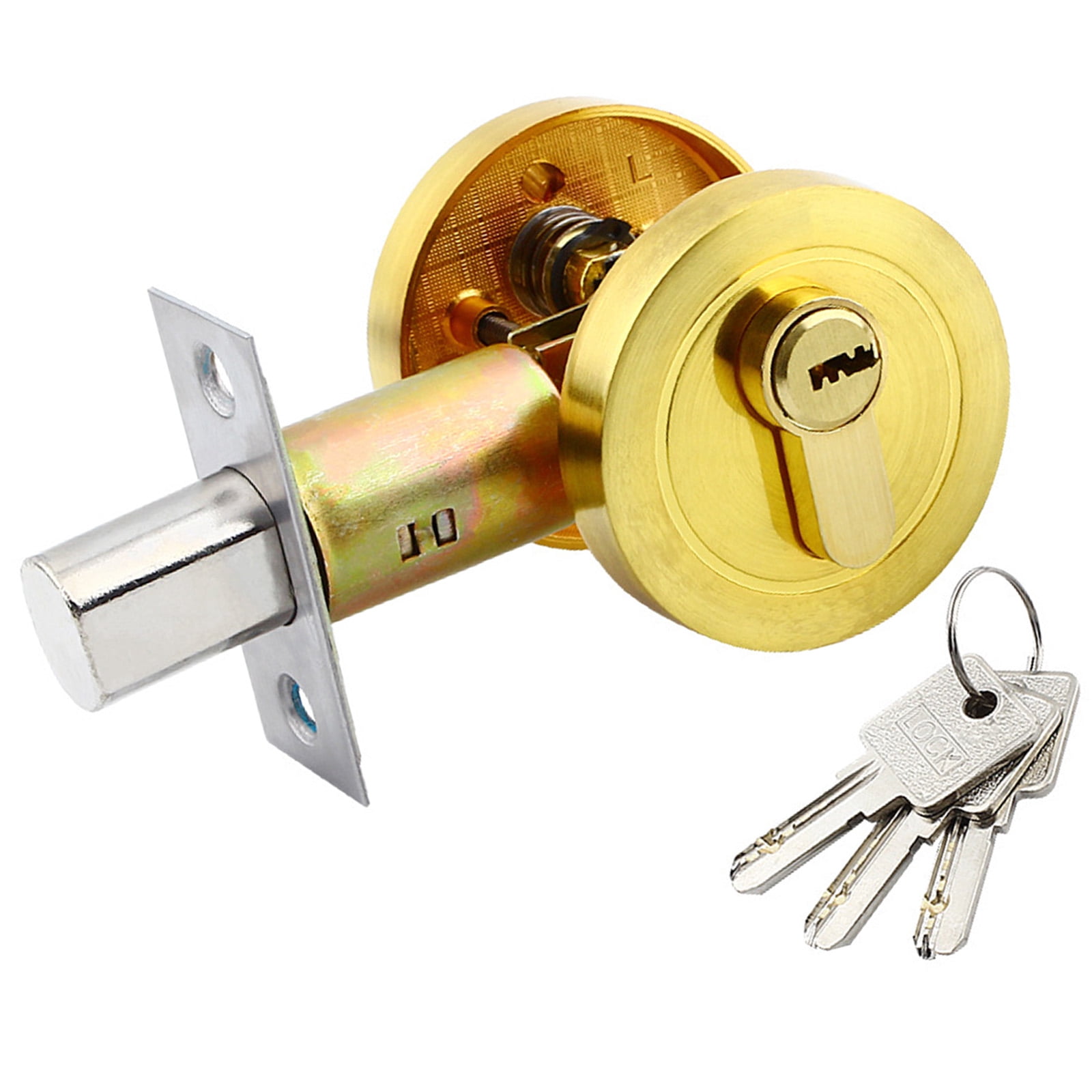 Concealed Deadbolts Door Lock with Key Stainless Steel Internal Lock ...
