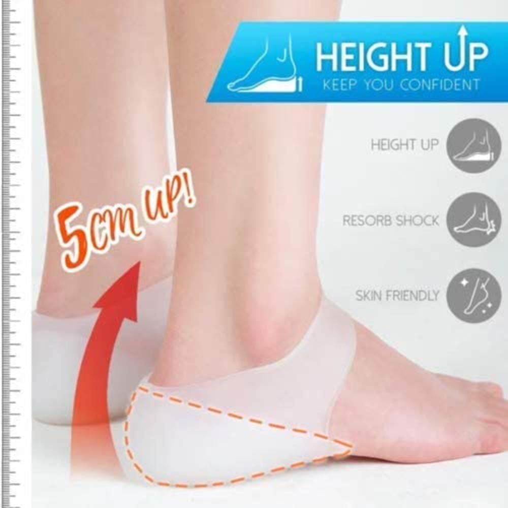 Concealed Footbed Enhancers, Soft Silicone Invisible Height Increase ...