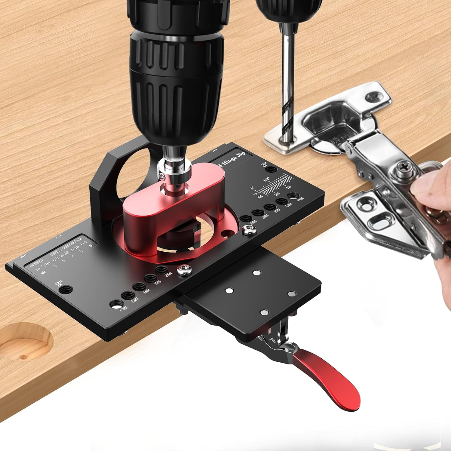 Concealed Hinge Jig with Quick Clamp and Dust Vacuum Adapter - Walmart.com