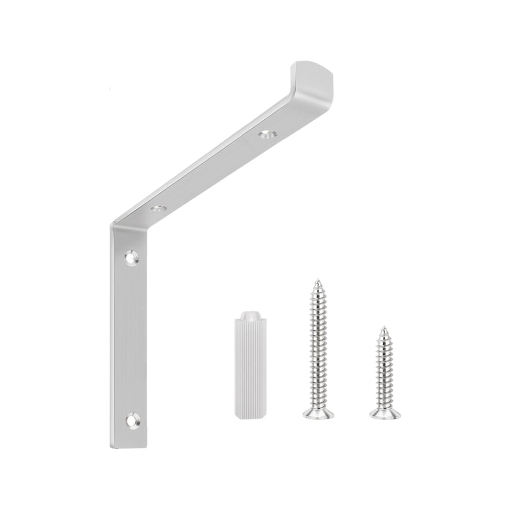 Concealed L Type Corner Brackets Rustproof Metal Shelf Support for Wall ...