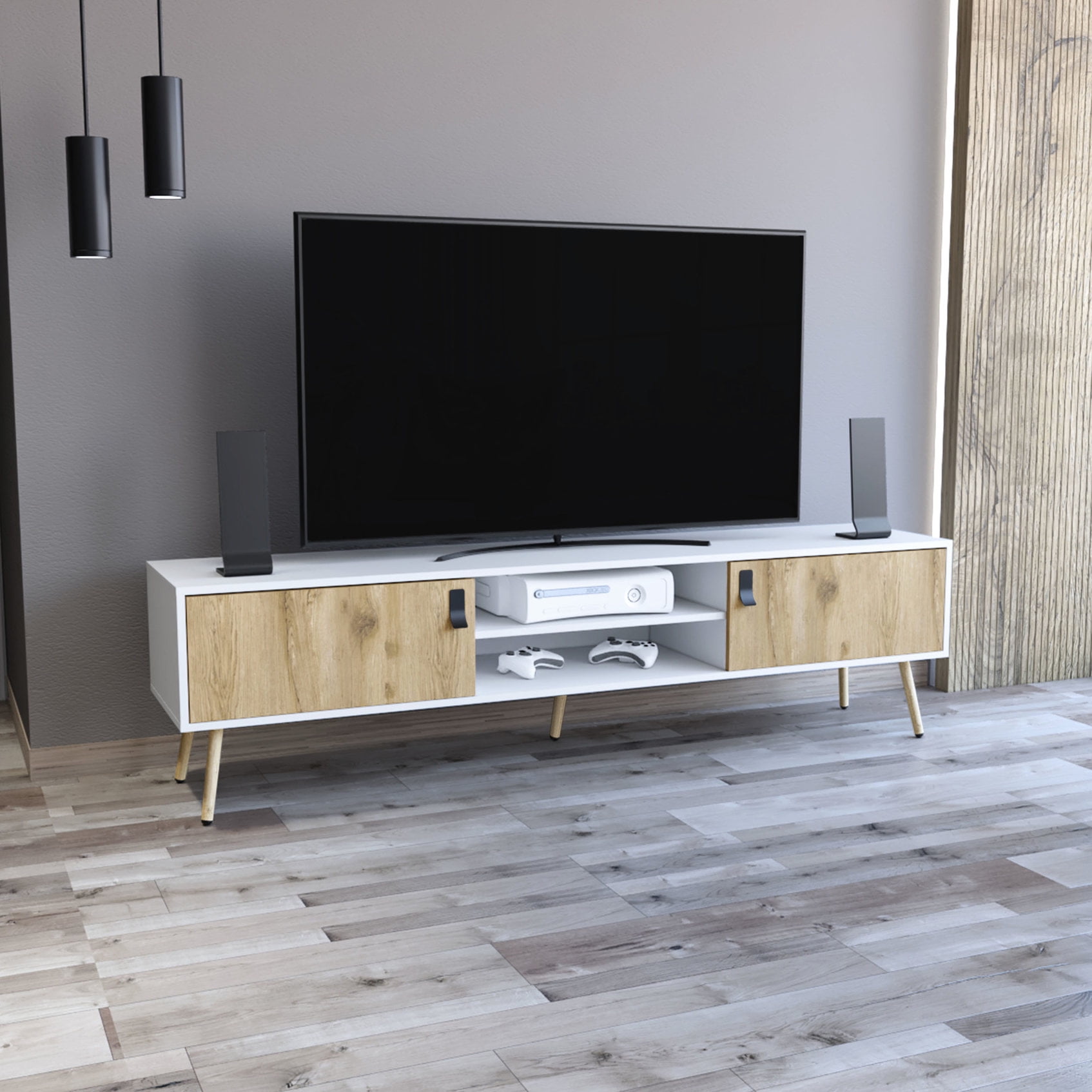 Concealed Storage & Cable Management - Keep Your TV Stand Tidy in Home ...