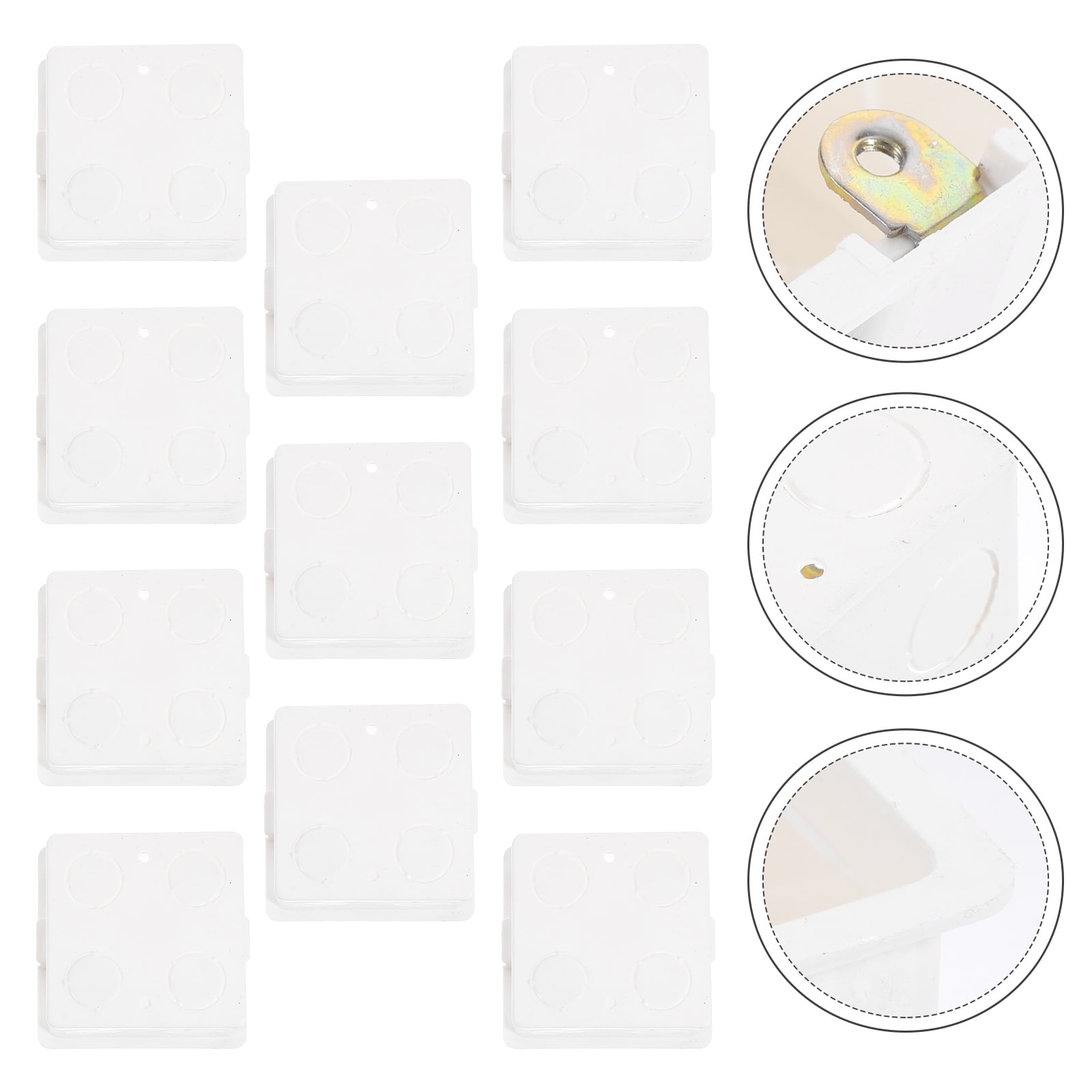 Amosfun 10pcs 86 Type Wall Socket Hidden Installation Boxes - Walmart.com