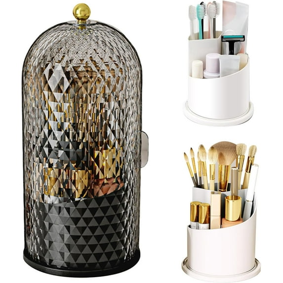 Concealed Toothbrush Holder，2026 Makeup Brush Storage Box with ...