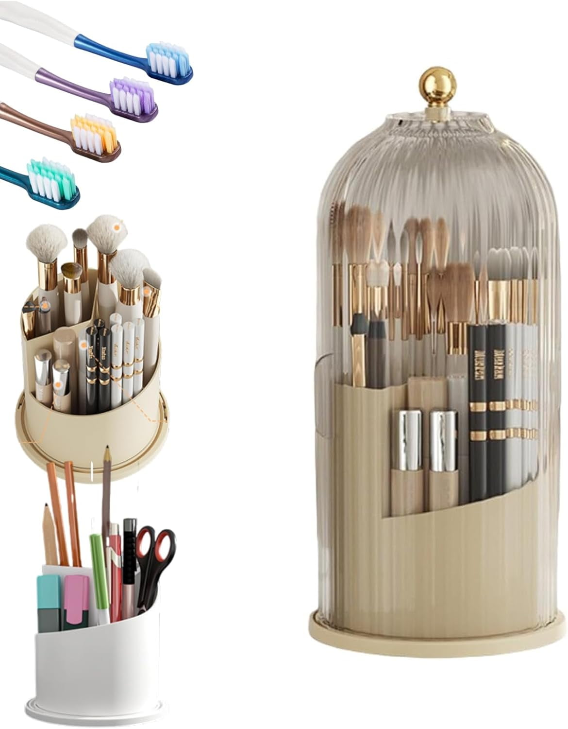 Concealed Toothbrush Holder,Toothbrush Holders for Bathrooms,360 ...