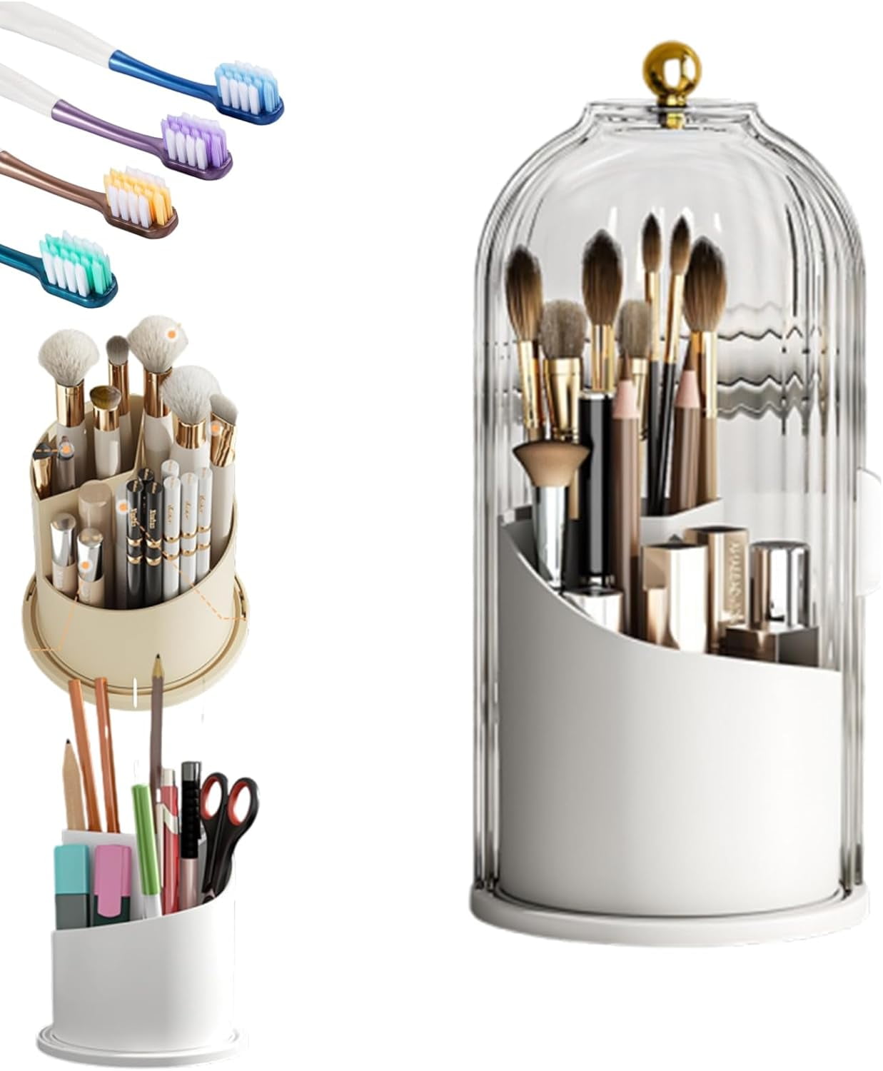 Concealed Toothbrush Holder,Toothbrush Holders for Bathrooms,360 ...