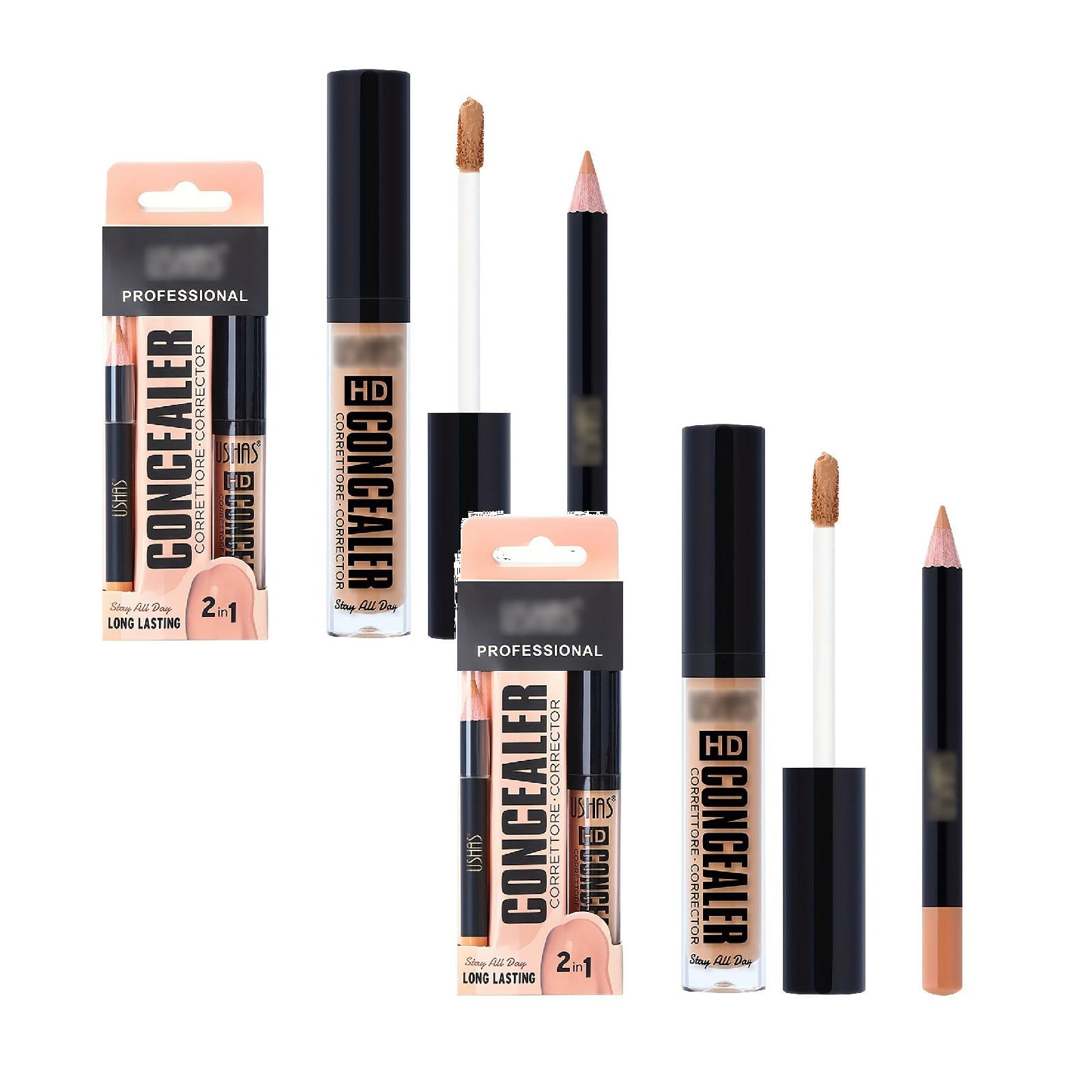 Concealer and Concealer Box Combination 12 Colors to Brighten Skin tone ...