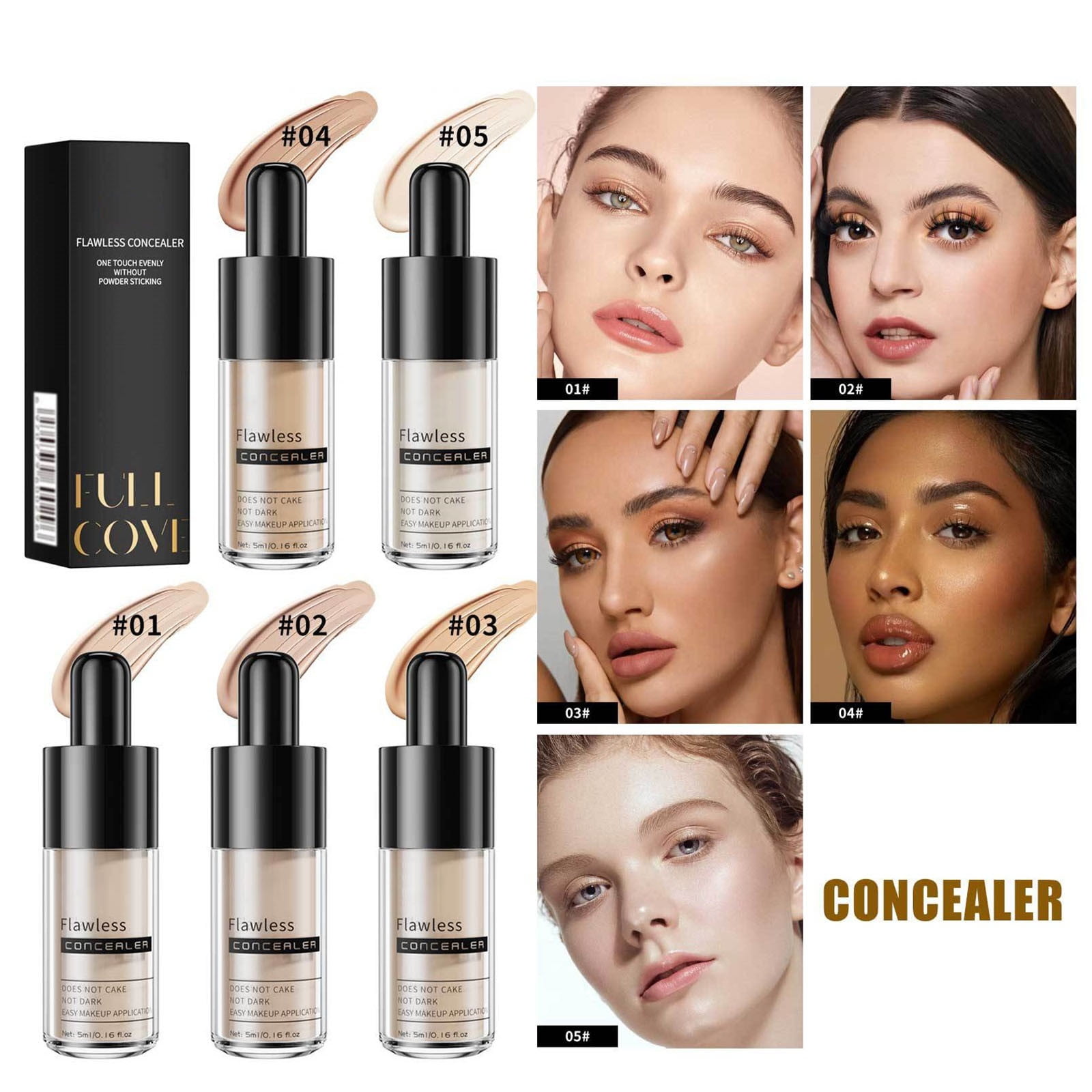 Concealer Liquid, Long-Lasting Moisturizer, Lightweight Formula ...