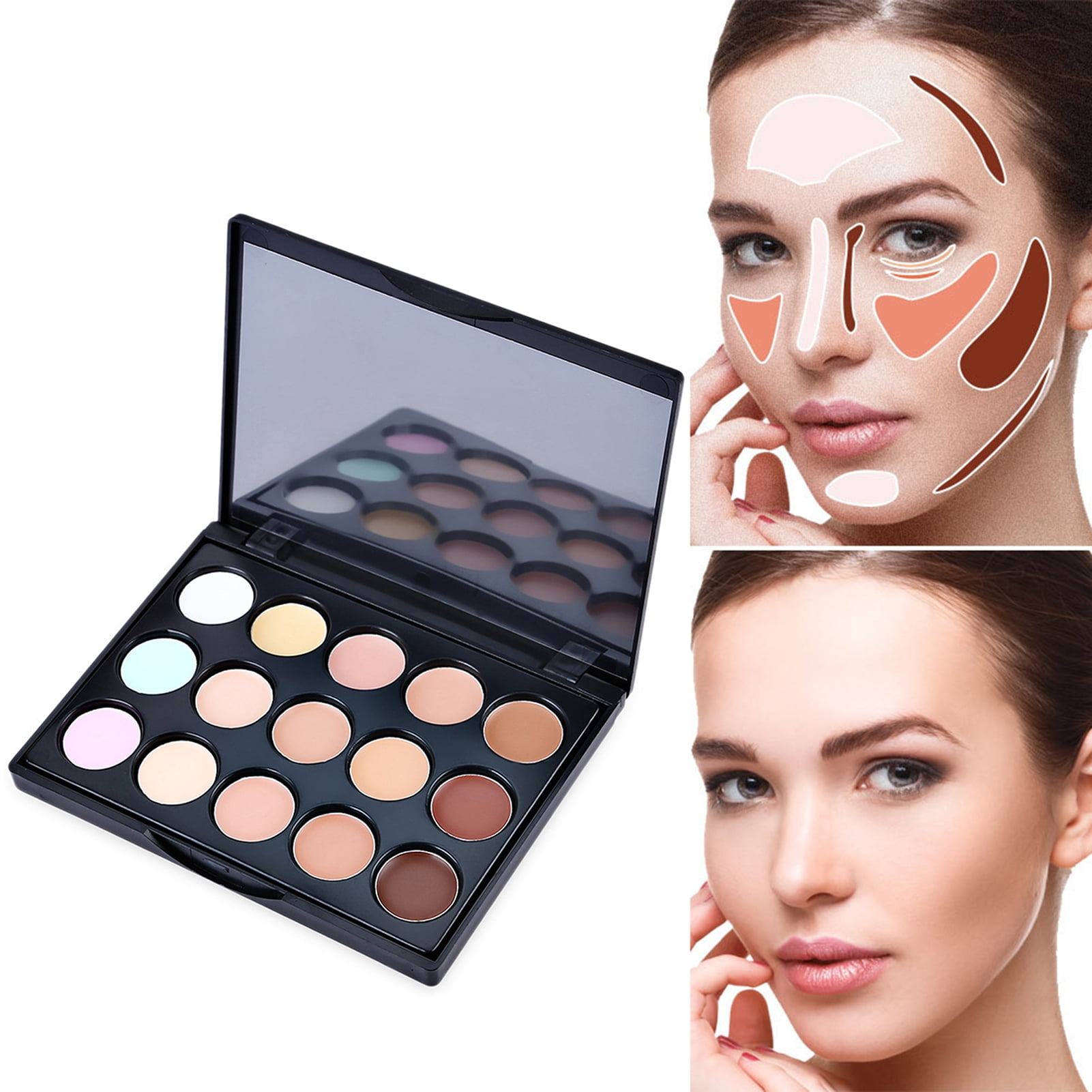 Concealer Mild Whitening Skin Natural Contouring Makeup Kit Cream Based ...