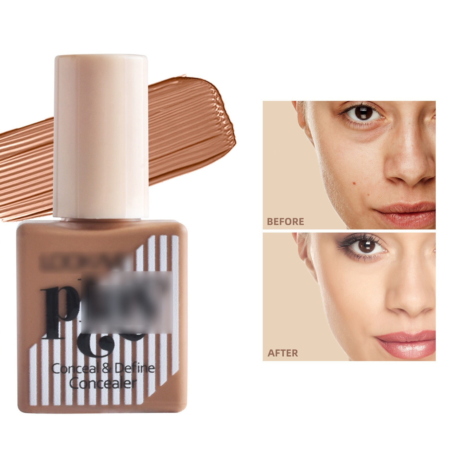 Concealer Small Square Bottle Concealer Liquid Durable Makeup Does Not ...