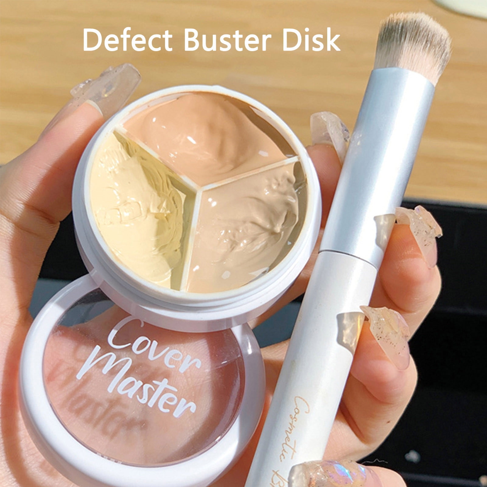 Concealer, Tri-Colour Concealer Make-Up, Full Cover Concealer Palette ...