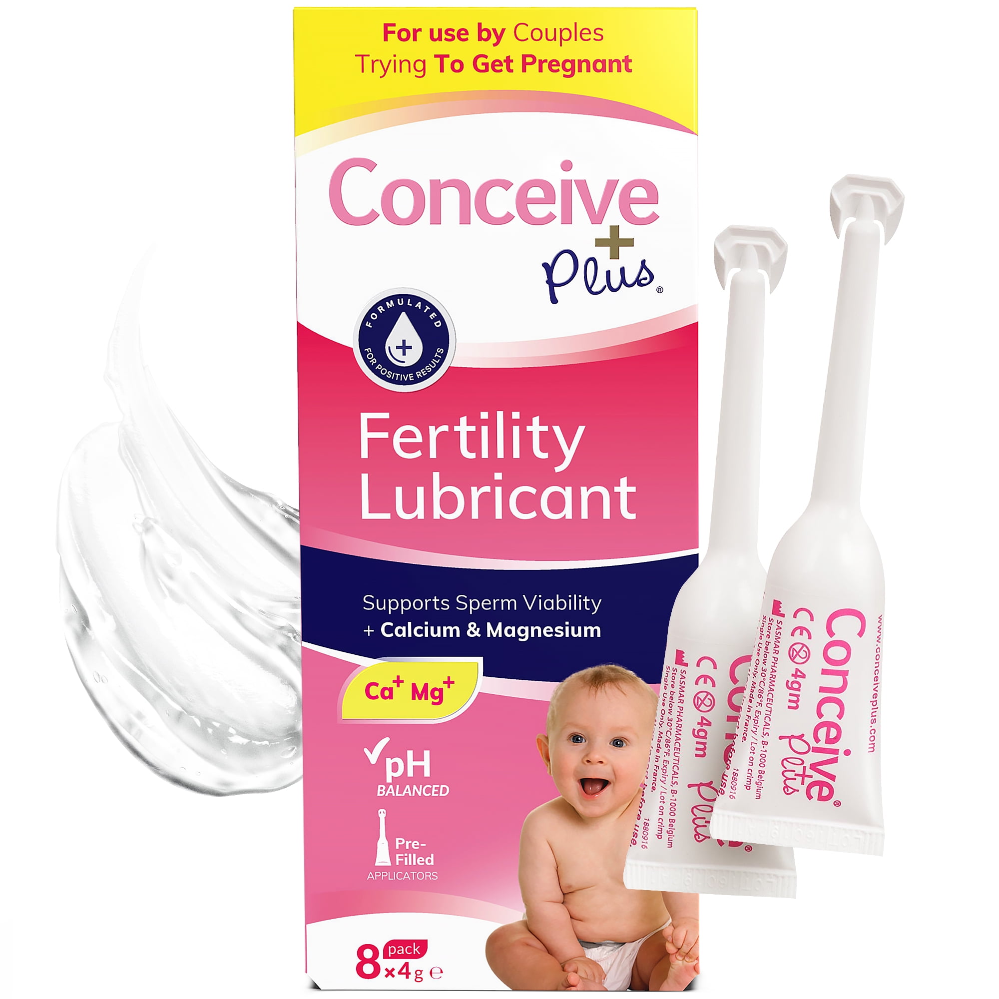 Conceive Plus - 8 Pre-Filled Applicators Natural Pre-Fertility ...