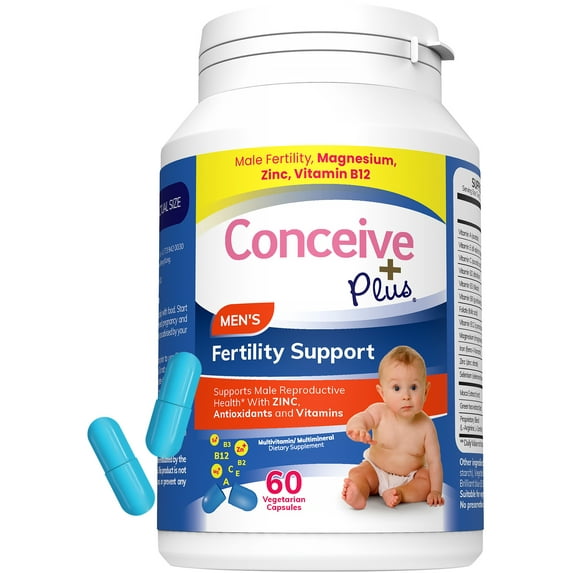 Conceive Plus Men's Fertility Pills | 30-Day | Zinc, Folate, Maca ...