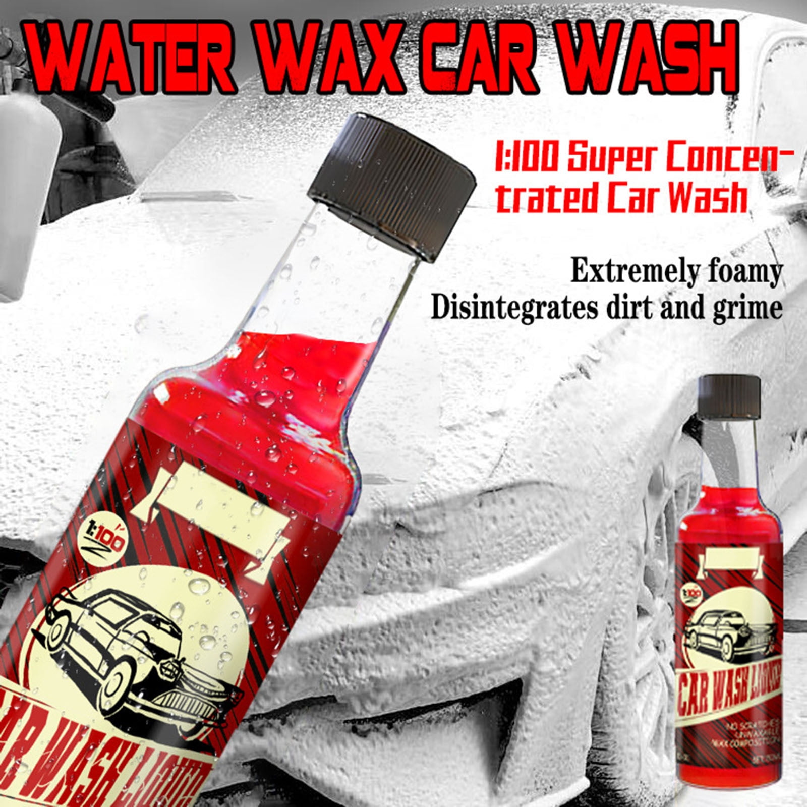 Concentrated Crystal Plating Car Wash Solution | High Foaming Waxing ...