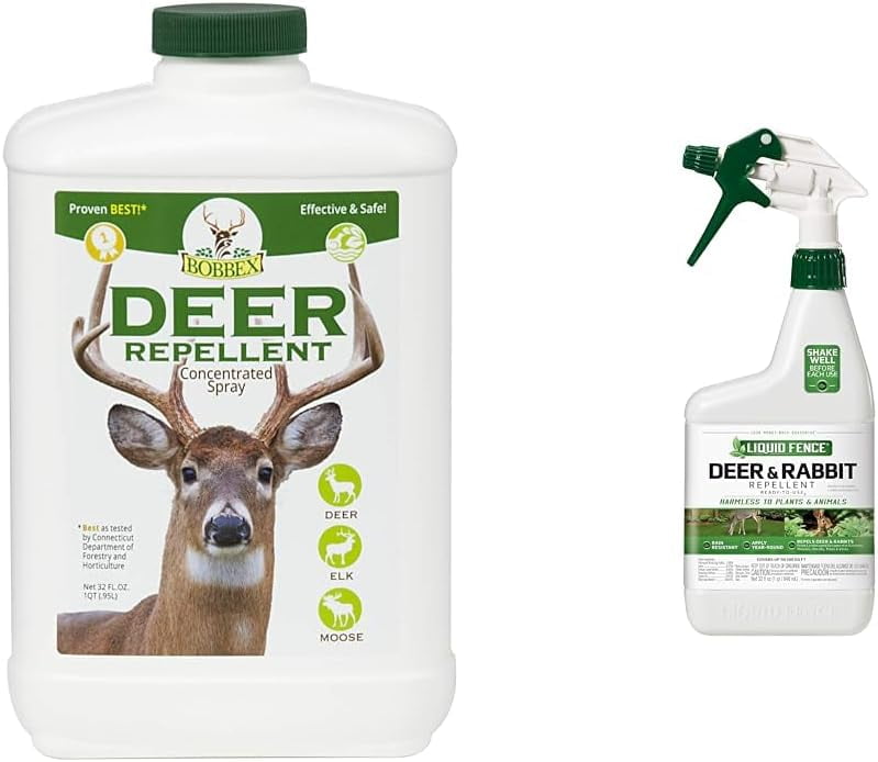 Concentrated Deer, Rabbit, and Other Wildlife Repellent Bundle (32 oz ...