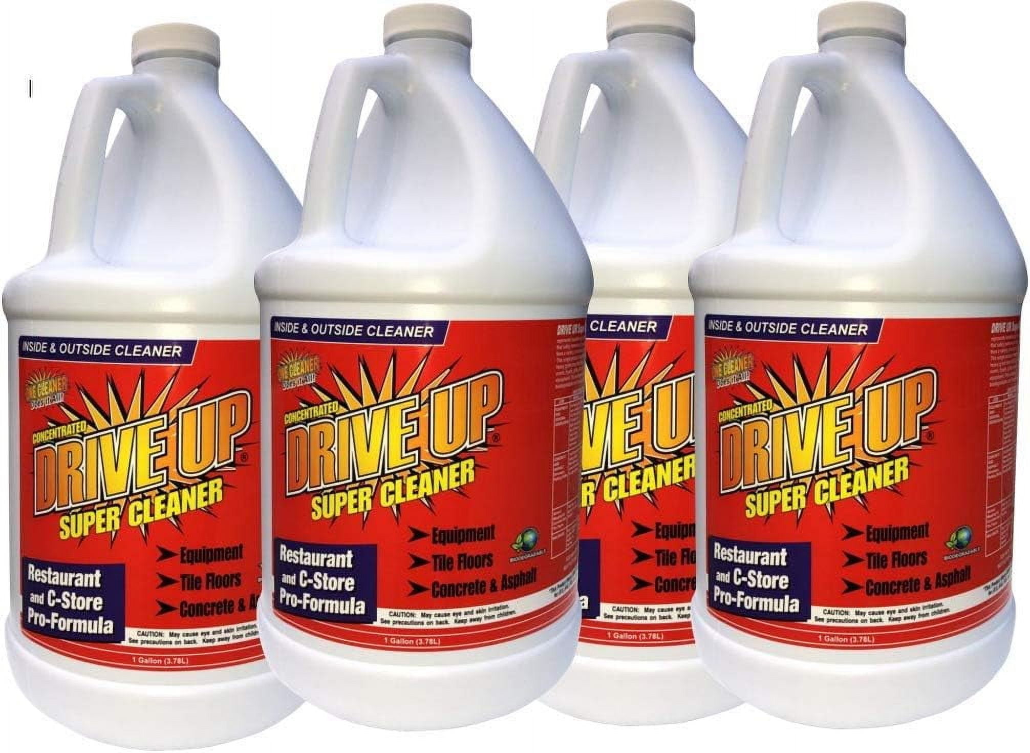 Concentrated Degreaser 4 x 1 Gal Multi Surface Safe Degreaser, Remove Motor Oil from Concrete ...