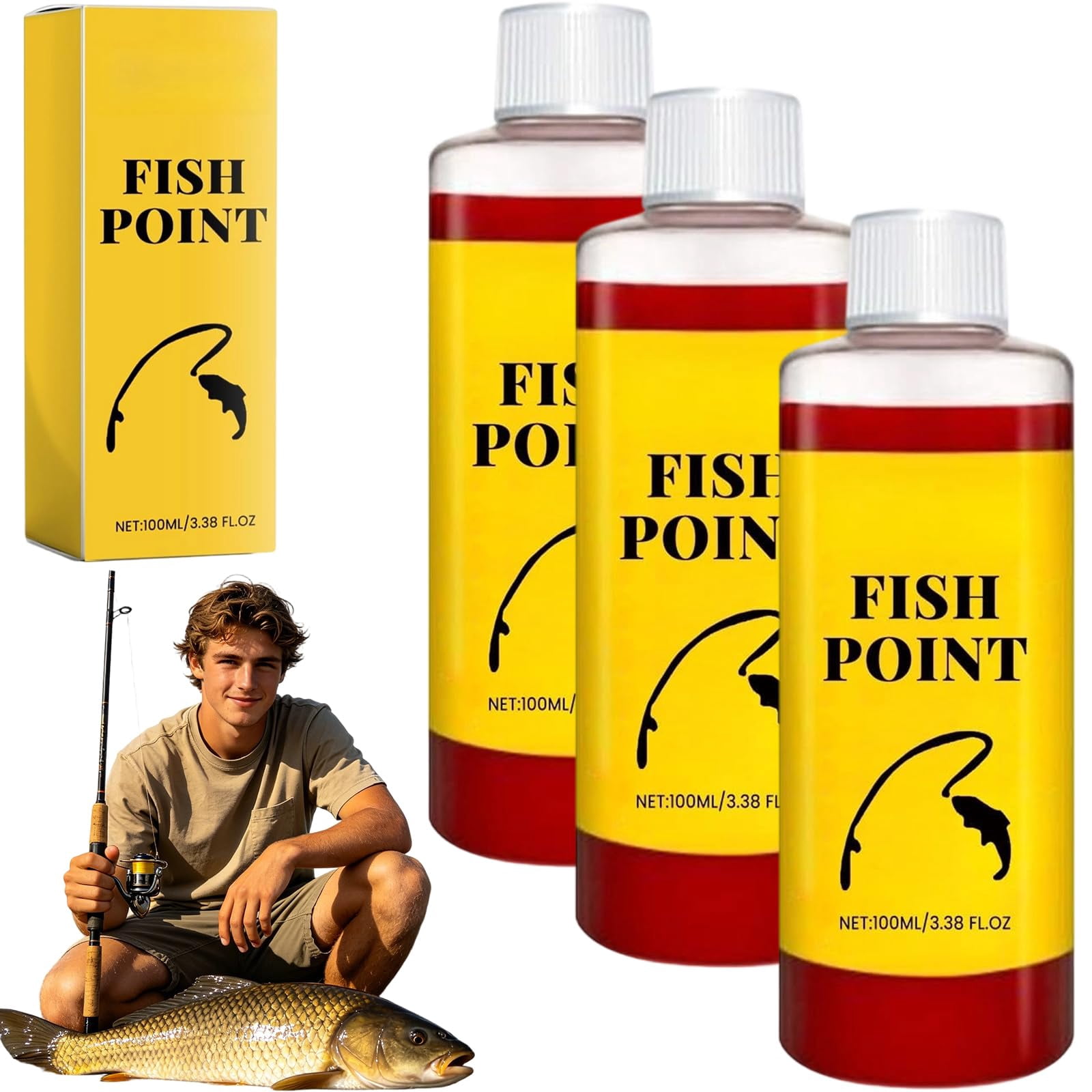 Concentrated Fish Attractant Liquid, Powerful Red Worm Liquid Spray for ...