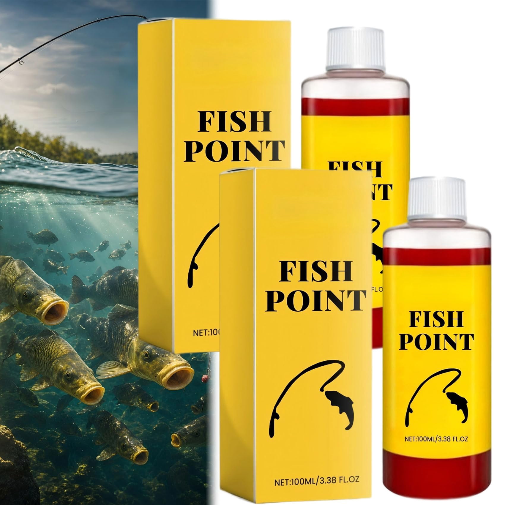 Concentrated Fish Attractant Liquid, Red Worm Liquid Spray - Powerful ...