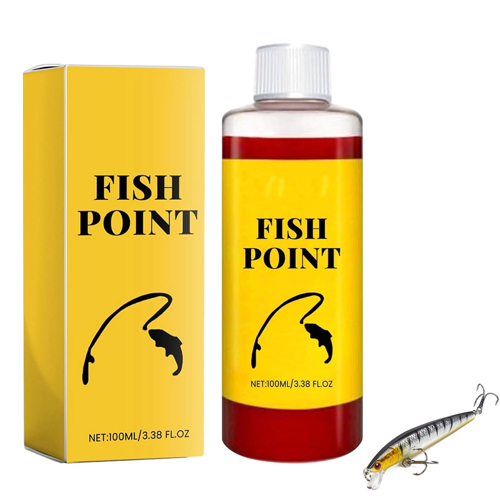 Concentrated Fish Attractant Liquid - Red Worm Scent Bait Additive for ...