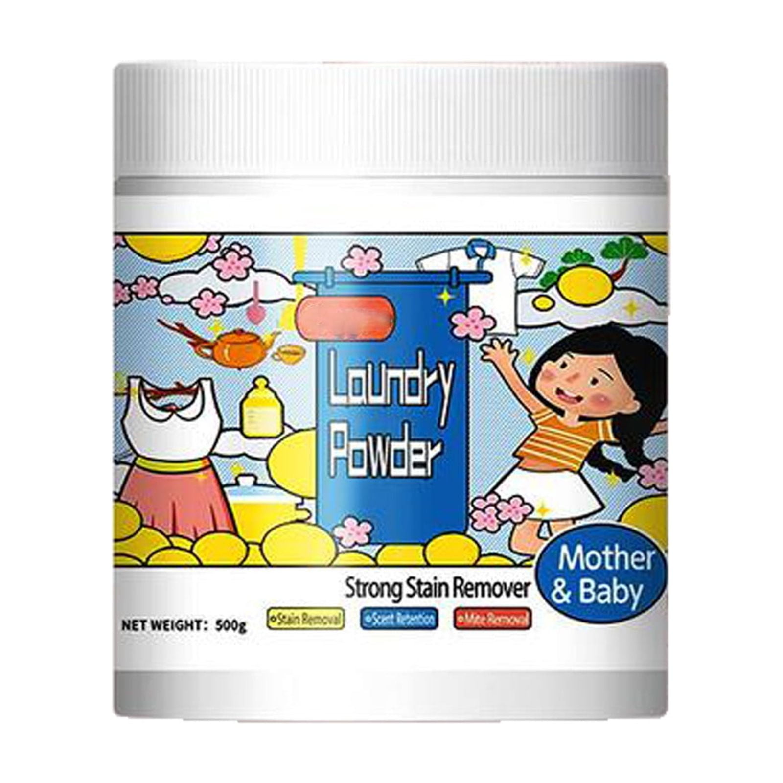 Concentrated Stain Remover Powder 500G, Safe On Fabrics, Removes Milk ...