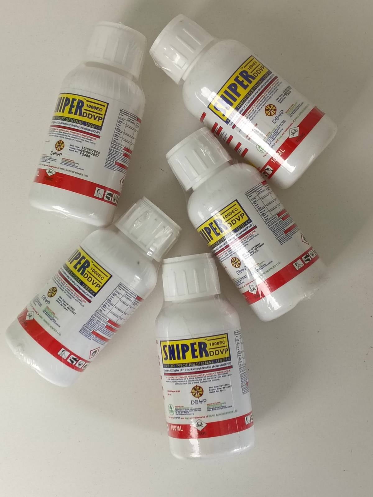 Concentrated insecticide, 100ml converted into 60lb insecticide spray ...