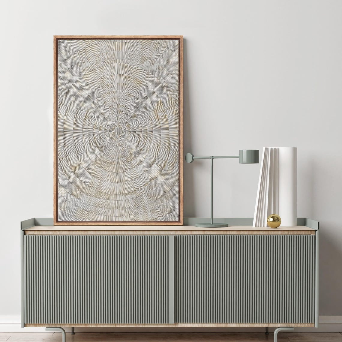 Concentric Circle Wall Art Print, Modern Geometric Art And Neutral Home ...