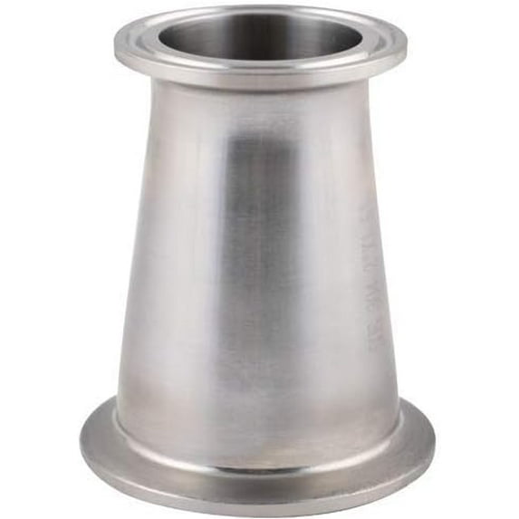 Concentric Reducer Stainless Steel Tri-Clamp 2" to 1.5" Tri-Clover 304 ...