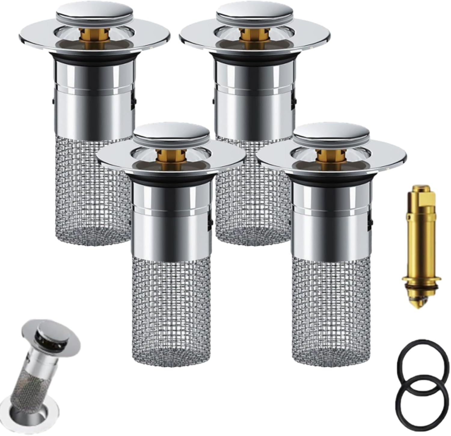 Conceptan Drain Stopper, Bathroom Sink Stopper Hair Catcher, Sink Plug ...