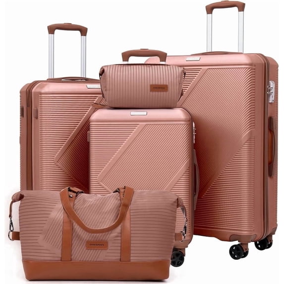 Concepten 5-piece hardshell luggage, lightweight luggage with TSA lock ...