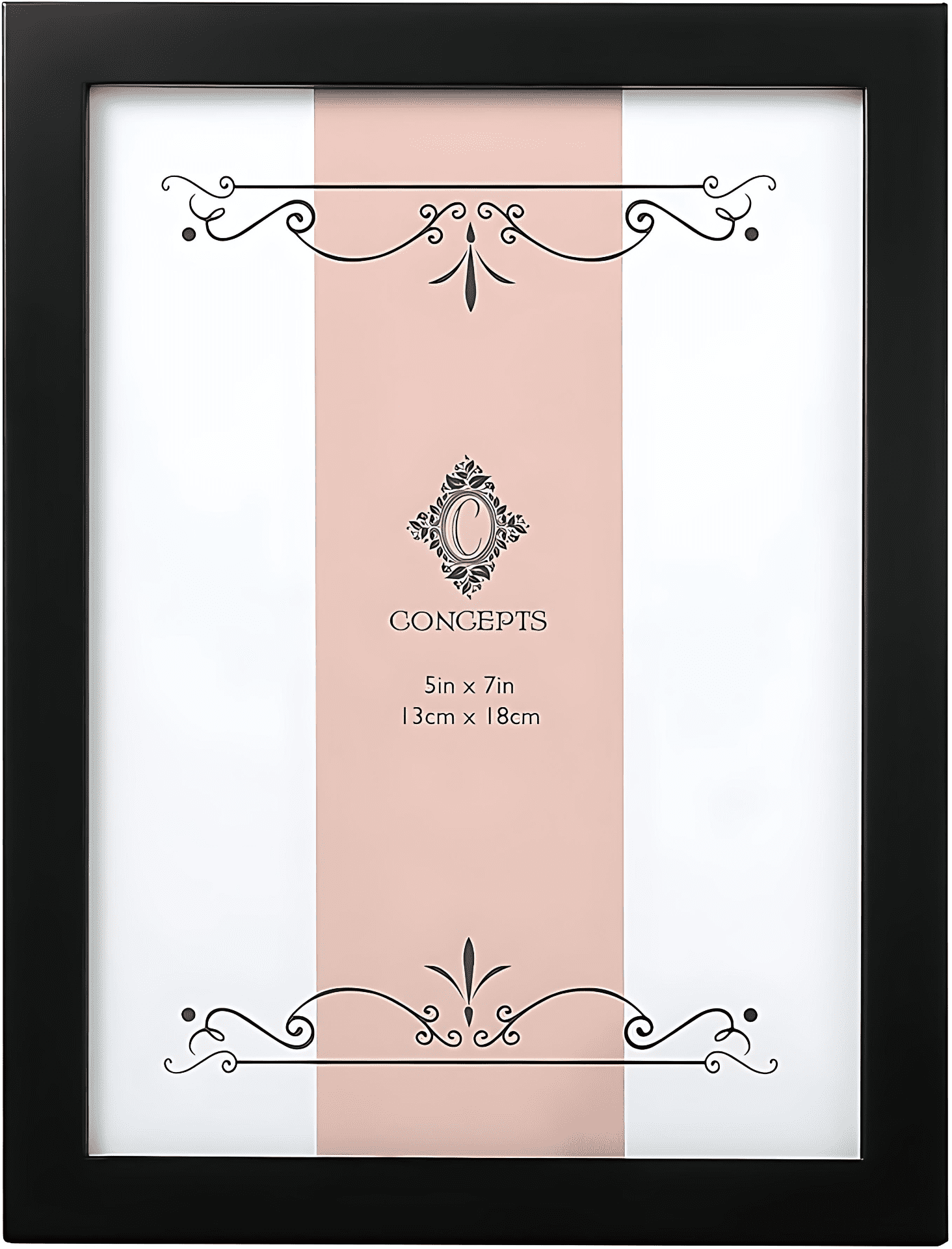 Concepts 5x7 French Classic Black Metal Picture Frames for Family ...