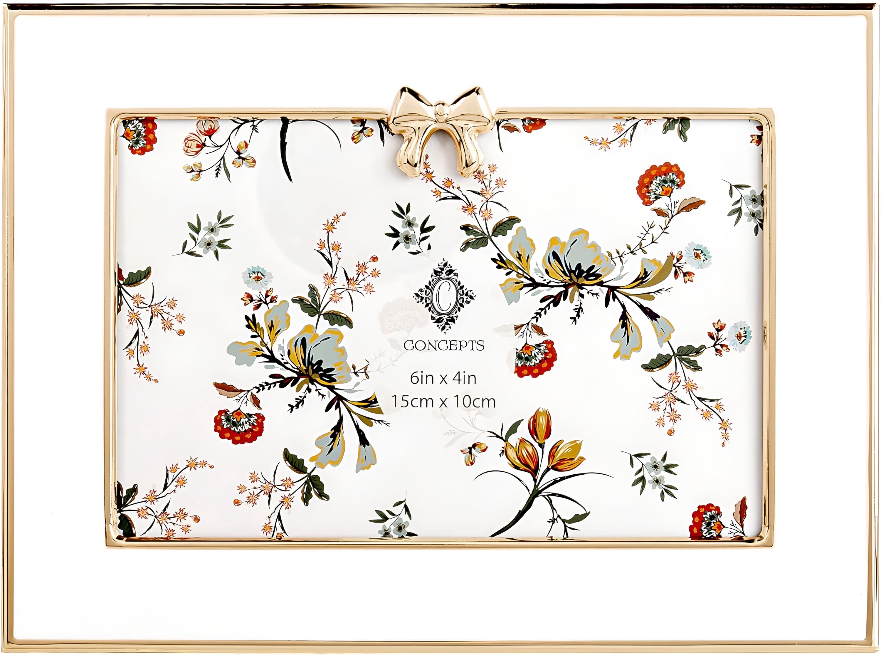 Concepts Metal Picture Frames White Gold 6x4 Elegant Display ...