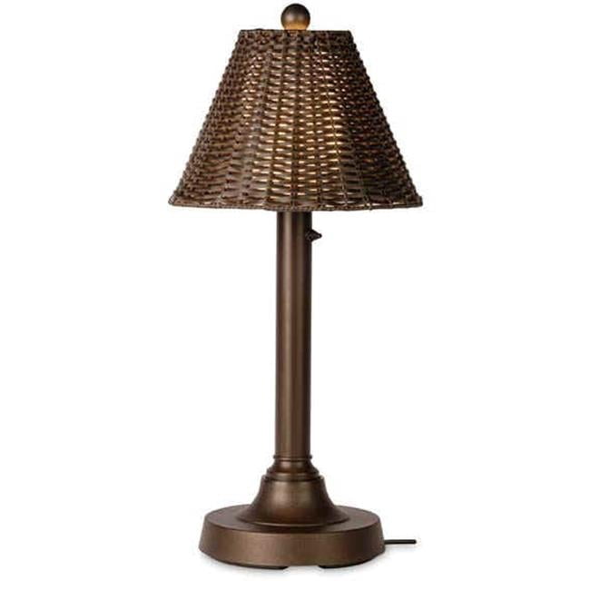 Concepts Tahiti II 30 in. Table Lamp with 2 in. bronze tube body and ...