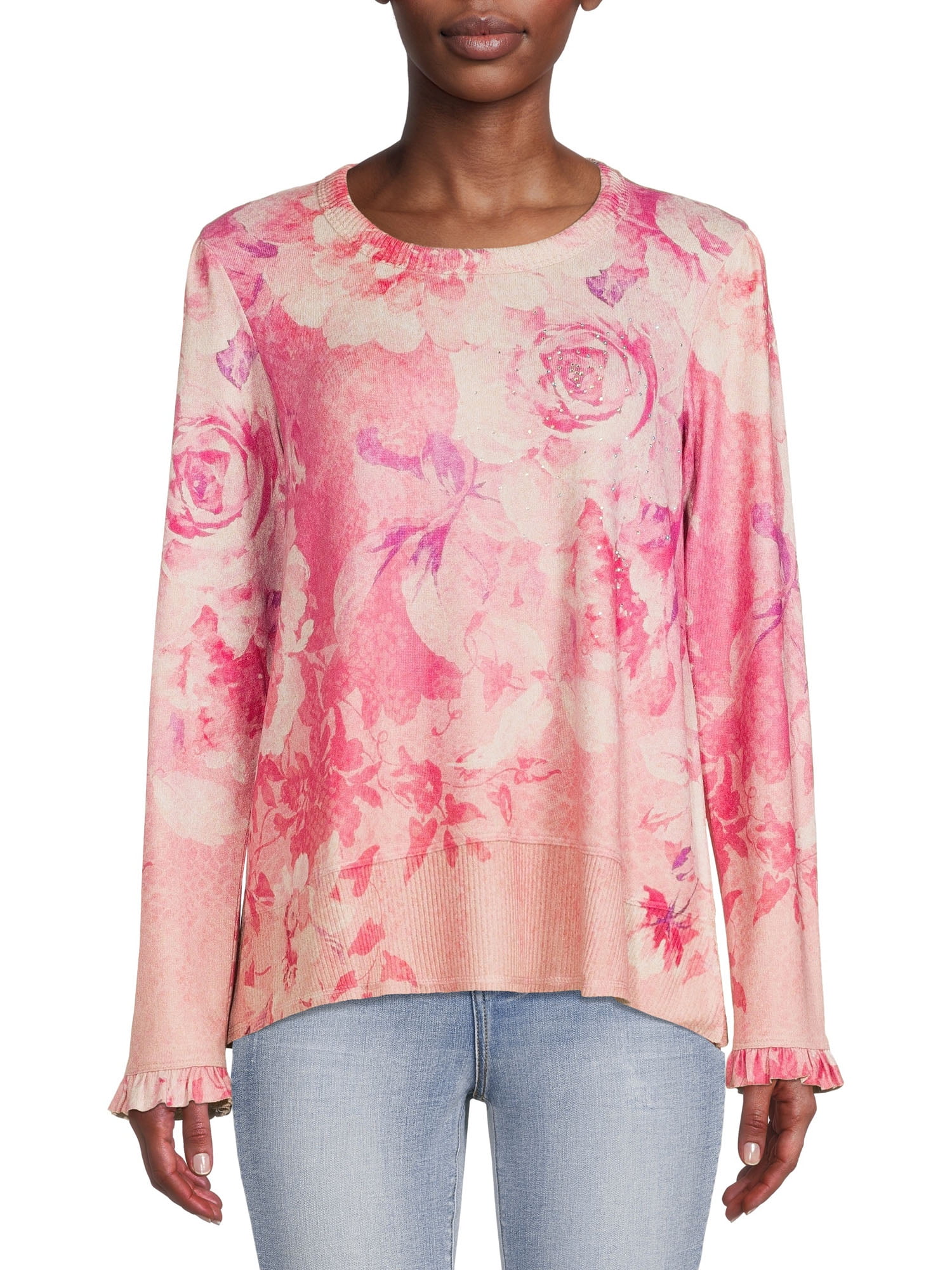 Concepts Women Puff Sleeve Sublimation Top - Walmart.com