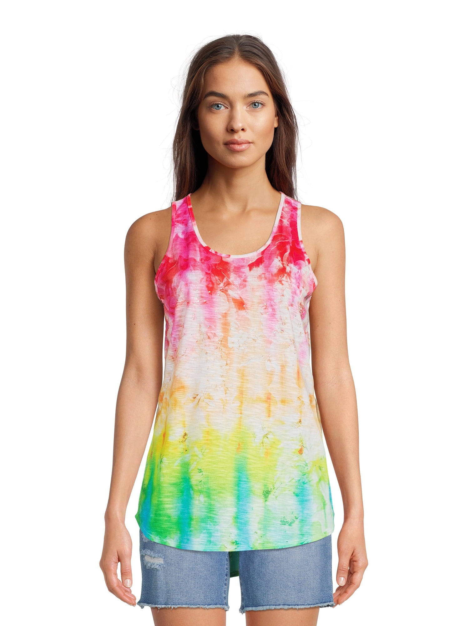Concepts Women's Sublimation Print High Low Tank Top - Walmart.com